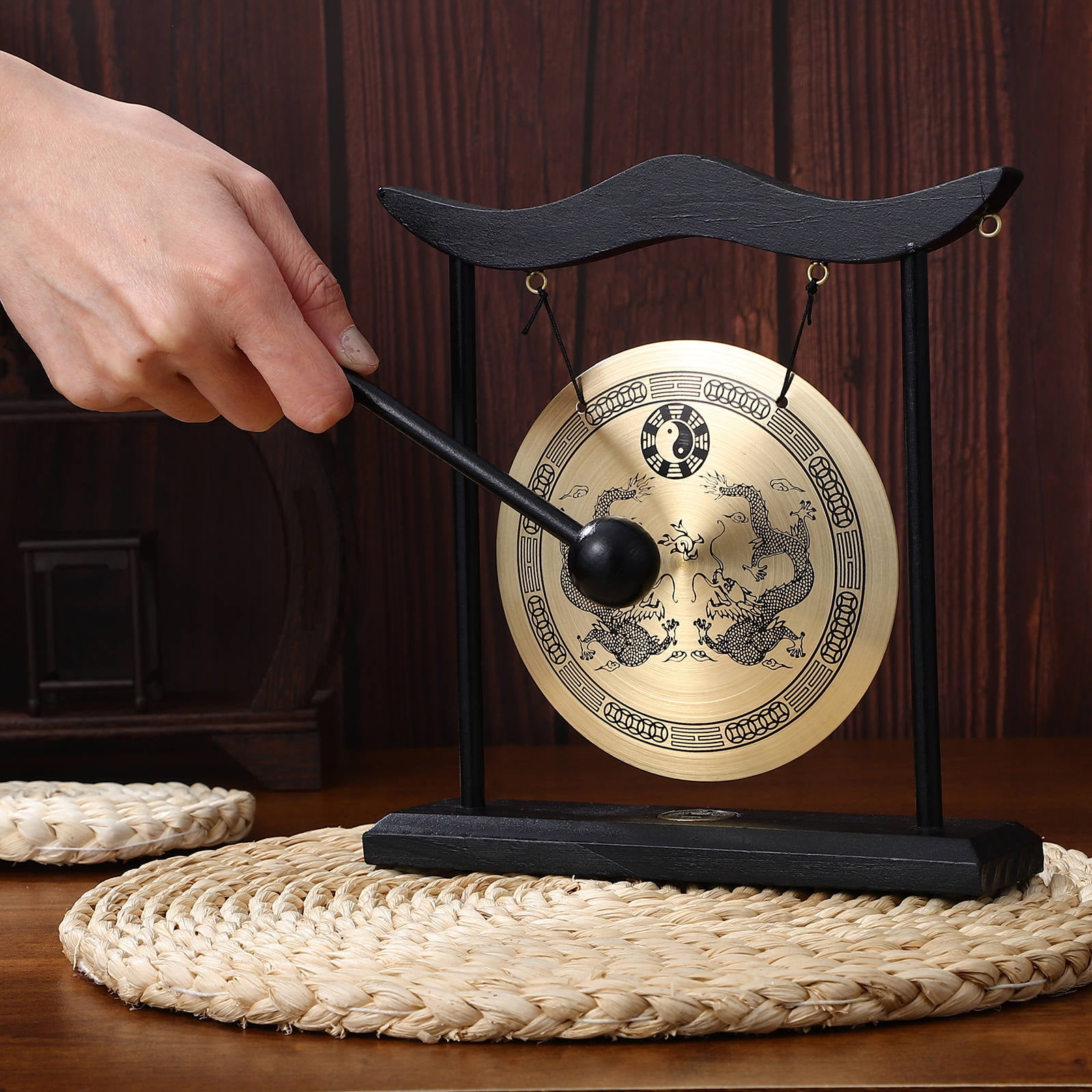 HEMOTON 1 Set Chinese Gongs Pure Copper Small Gong For Adults ...