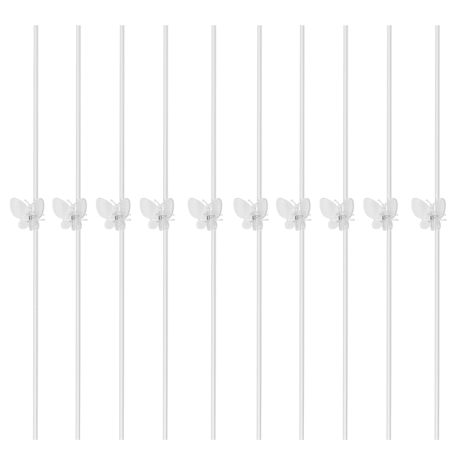 HEMOTON 1 Set Clear Plant Stake Plastic Plant Stake Vine Climbing Stake ...
