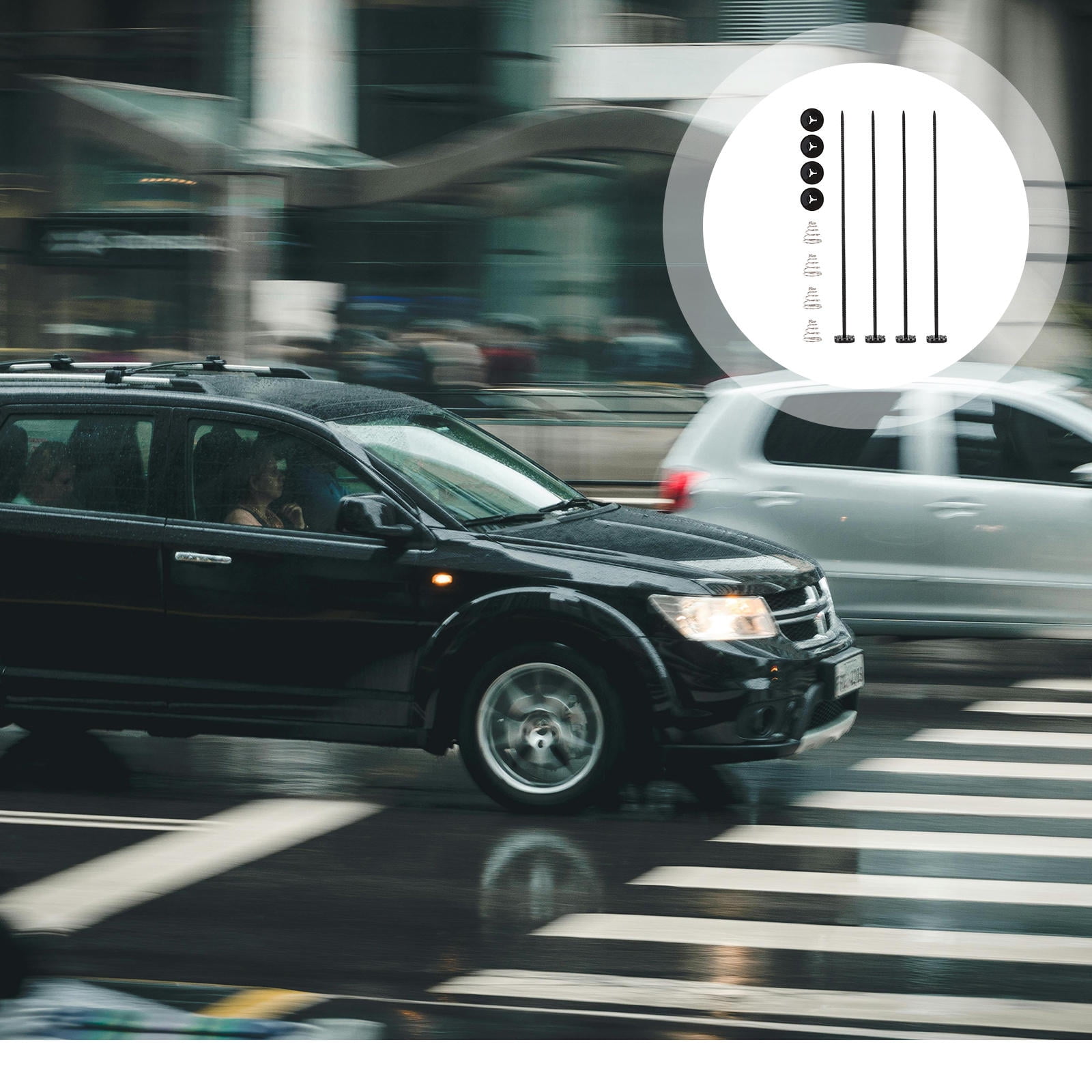 HEMOTON 1 Set Cooler Tie Down Kit Cooling Radiator Replacement Part Fan ...