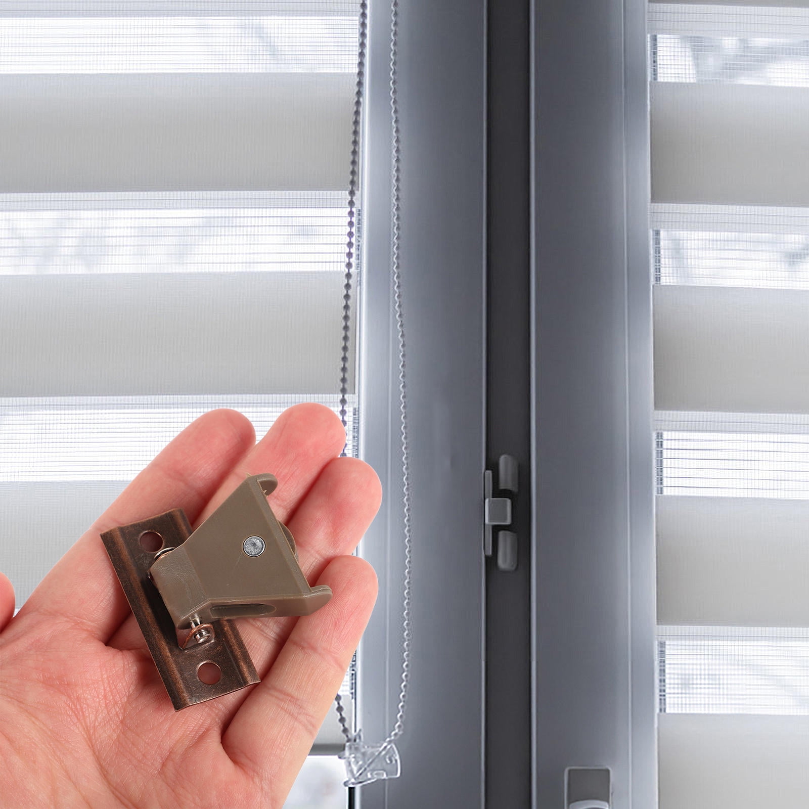 HEMOTON 1 Set Of Curtain Cord Locking Pulleys Effortless Installation ...