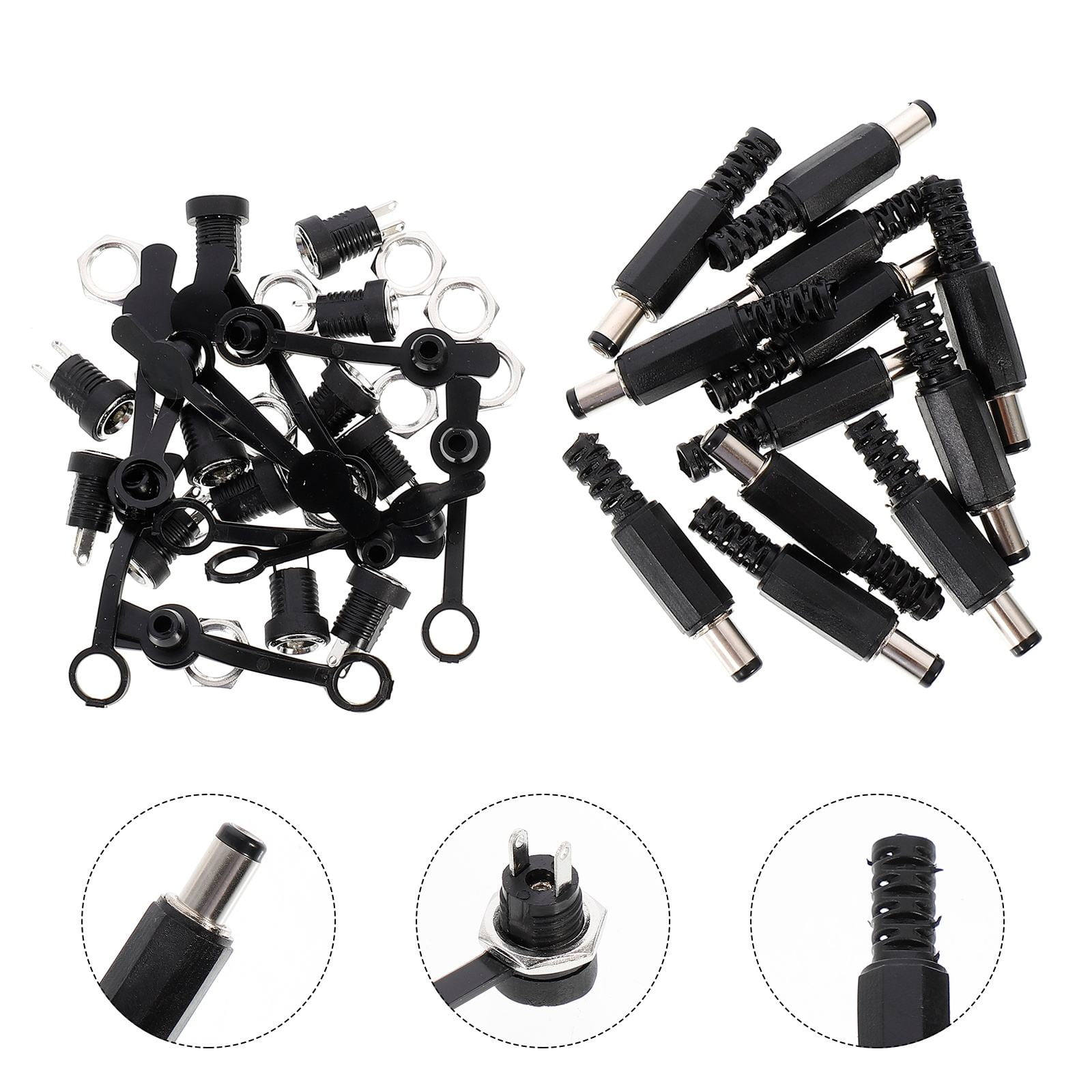 HEMOTON 1 Set DC Socket Cable Plug Audio Speaker Plugs Cable Wire ...