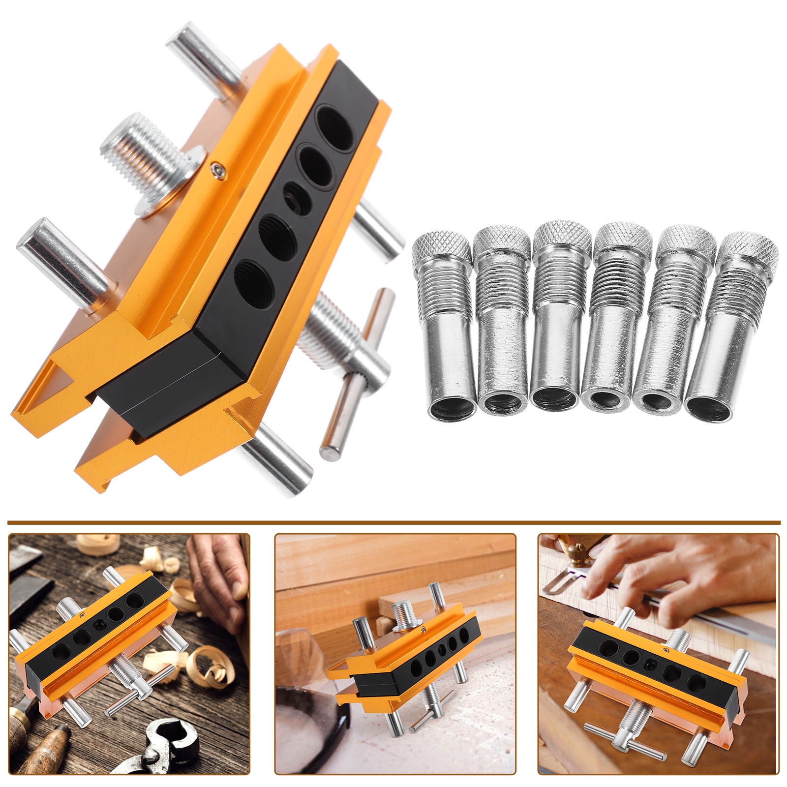 HEMOTON Self Centering Doweling Kit 1 Set Woodworking Drill Accessory ...