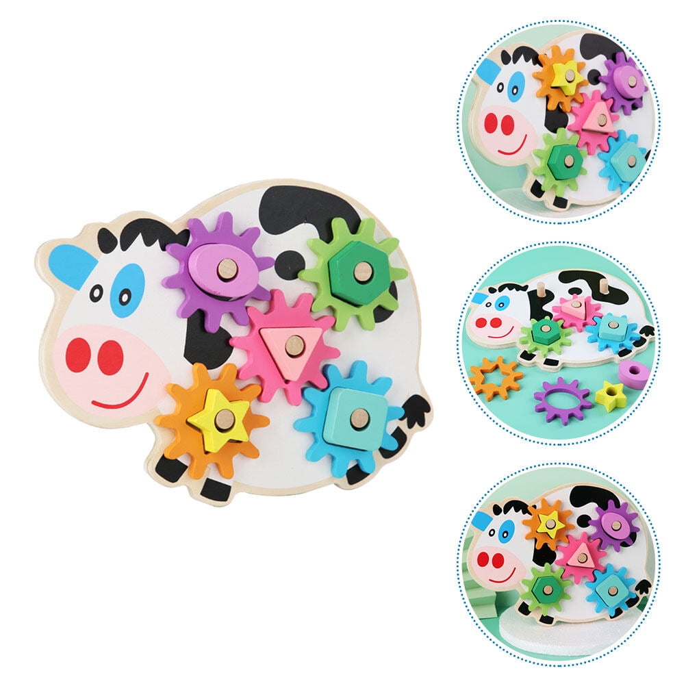 HEMOTON Educational Wooden Block Toy Set for Kindergarten Kids - Shape ...