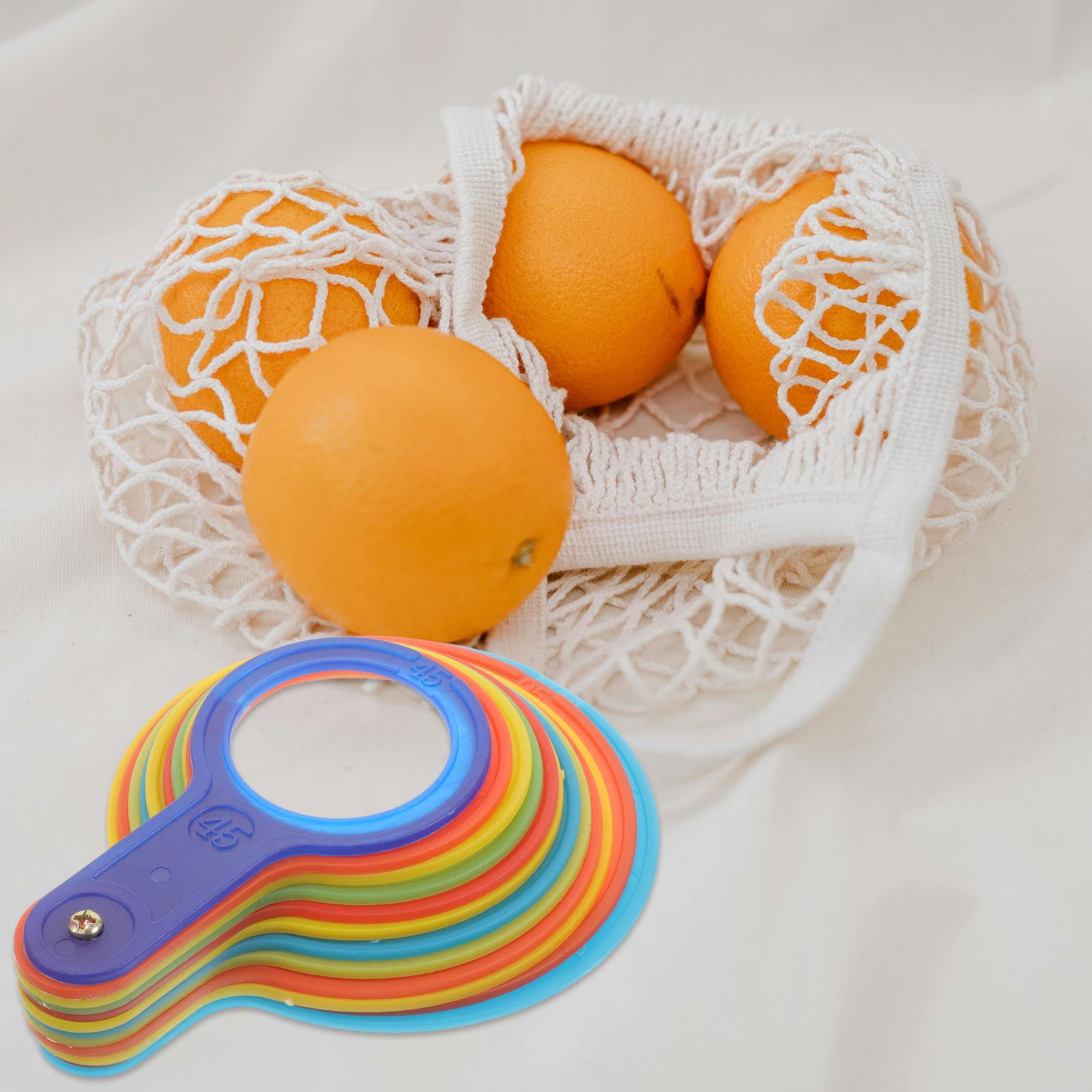HEMOTON 1 Set Fruit Diameter Measuring Circle Practical Plastic Fruit ...