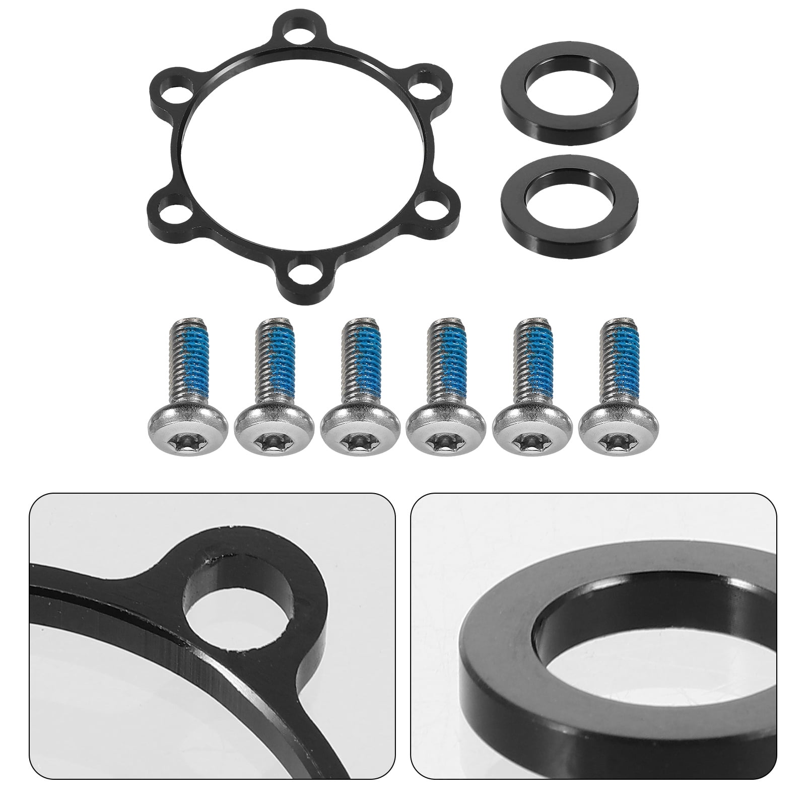 HEMOTON 1 Set Hubcentric Wheel Spacer Conversion Washer Bicycle Part ...