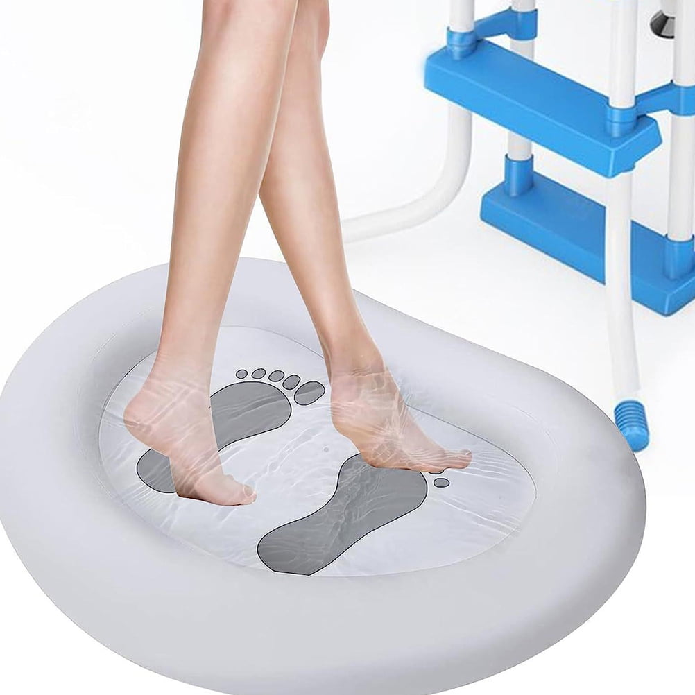 HEMOTON 1 Set Inflatable Foot Bath for Pool Entry Portable PVC Foot ...