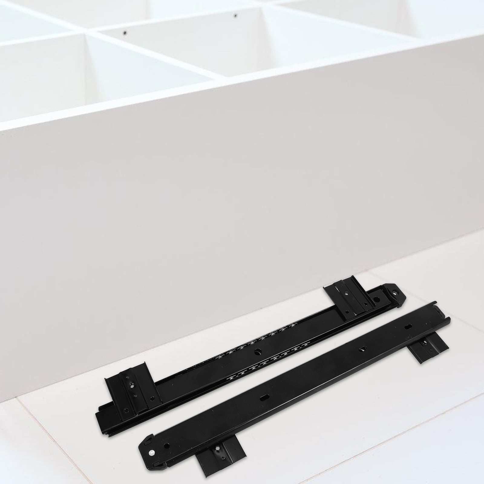 Hemoton 1 Set Keyboard Tray Slide Drawer Rail Cabinet Glide And Slide Track Guide For Replace