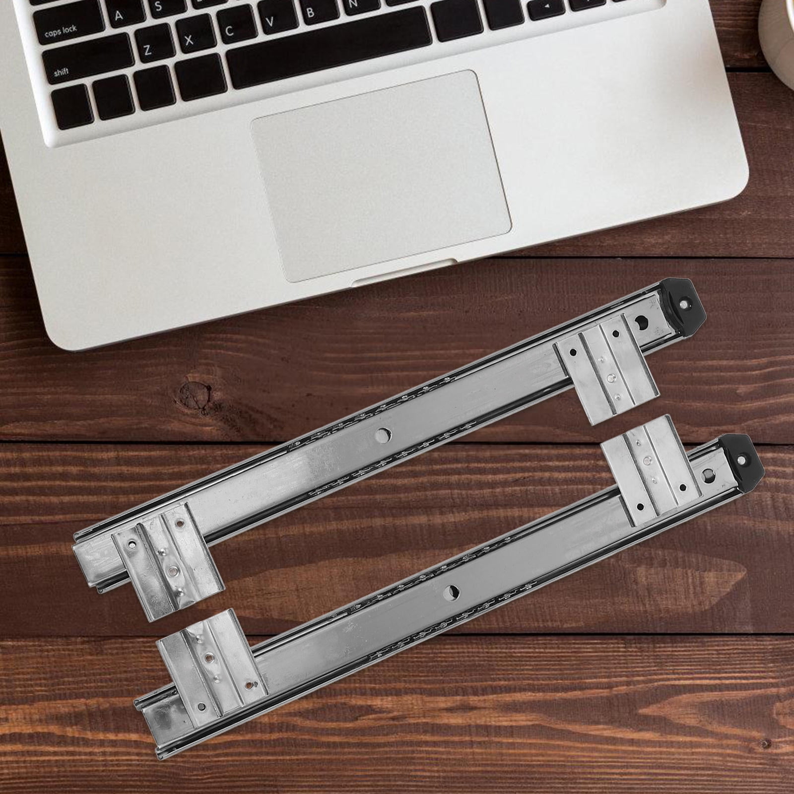 Hemoton 1 Set Keyboard Tray Slide Drawer Rail Cabinet Glide And Slide Track Guide For Replace