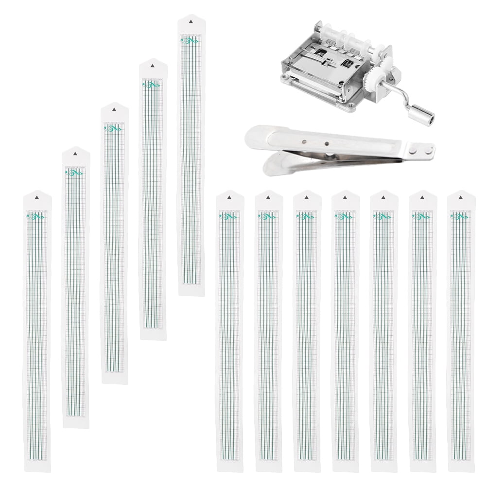 HEMOTON 1 Set Music Box DIY Material Hand Crank Musical Mechanism Paper ...
