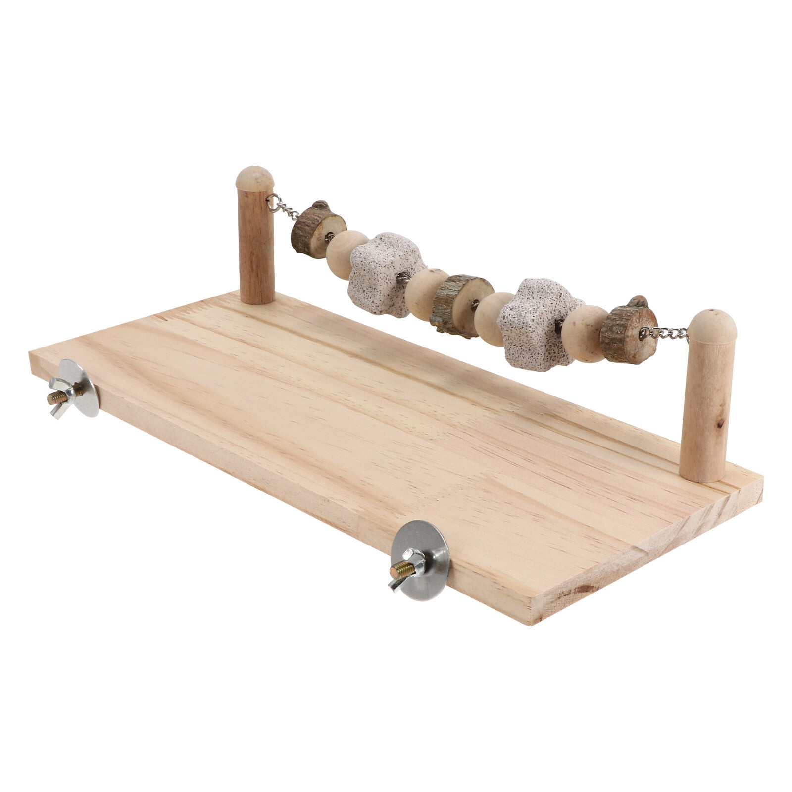 Phenofice Hamster Platform Wooden Molar Stone for Small Pets Multi ...