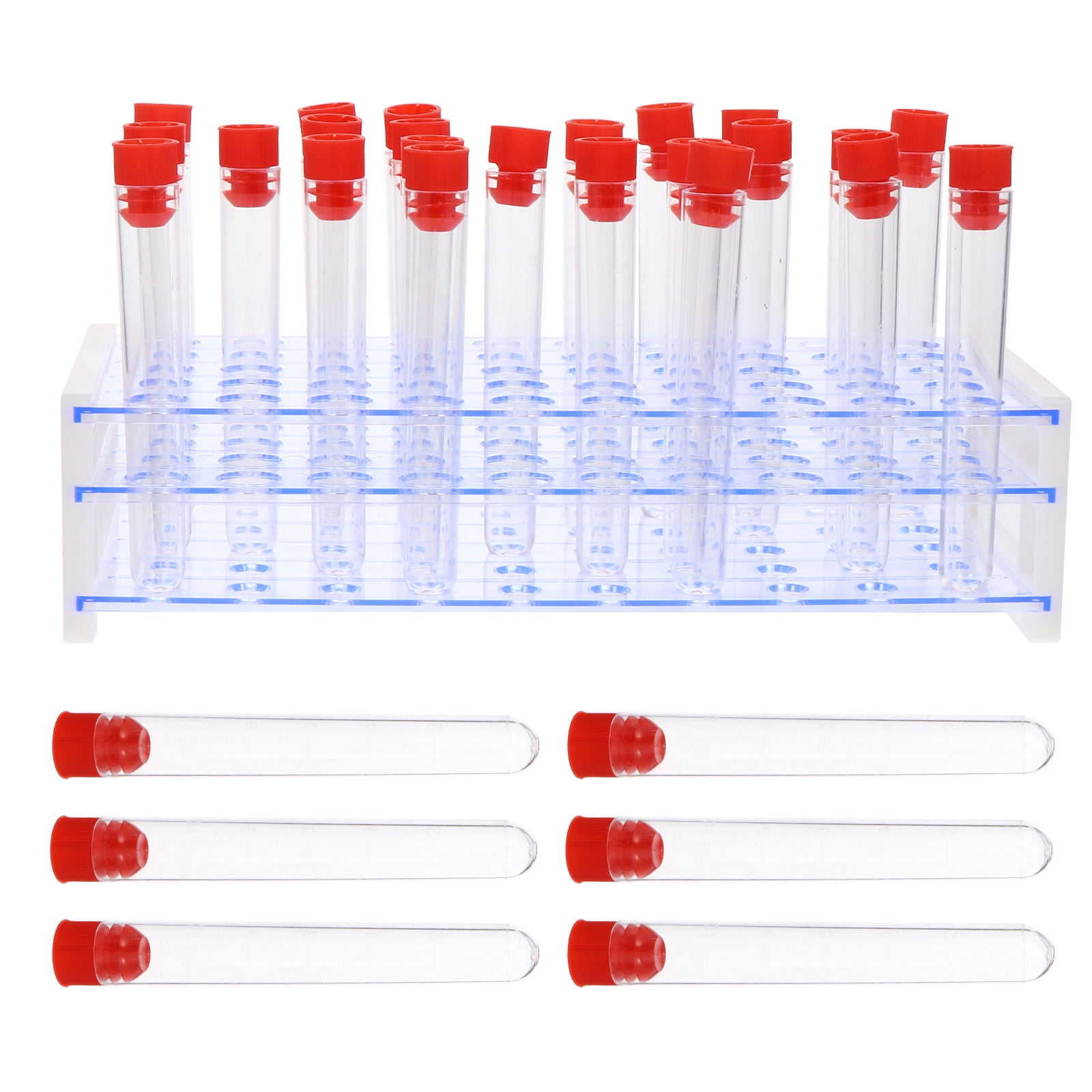 HEMOTON 1 Set Plastic Test Tubes Science Laboratory Tubes Disposable ...