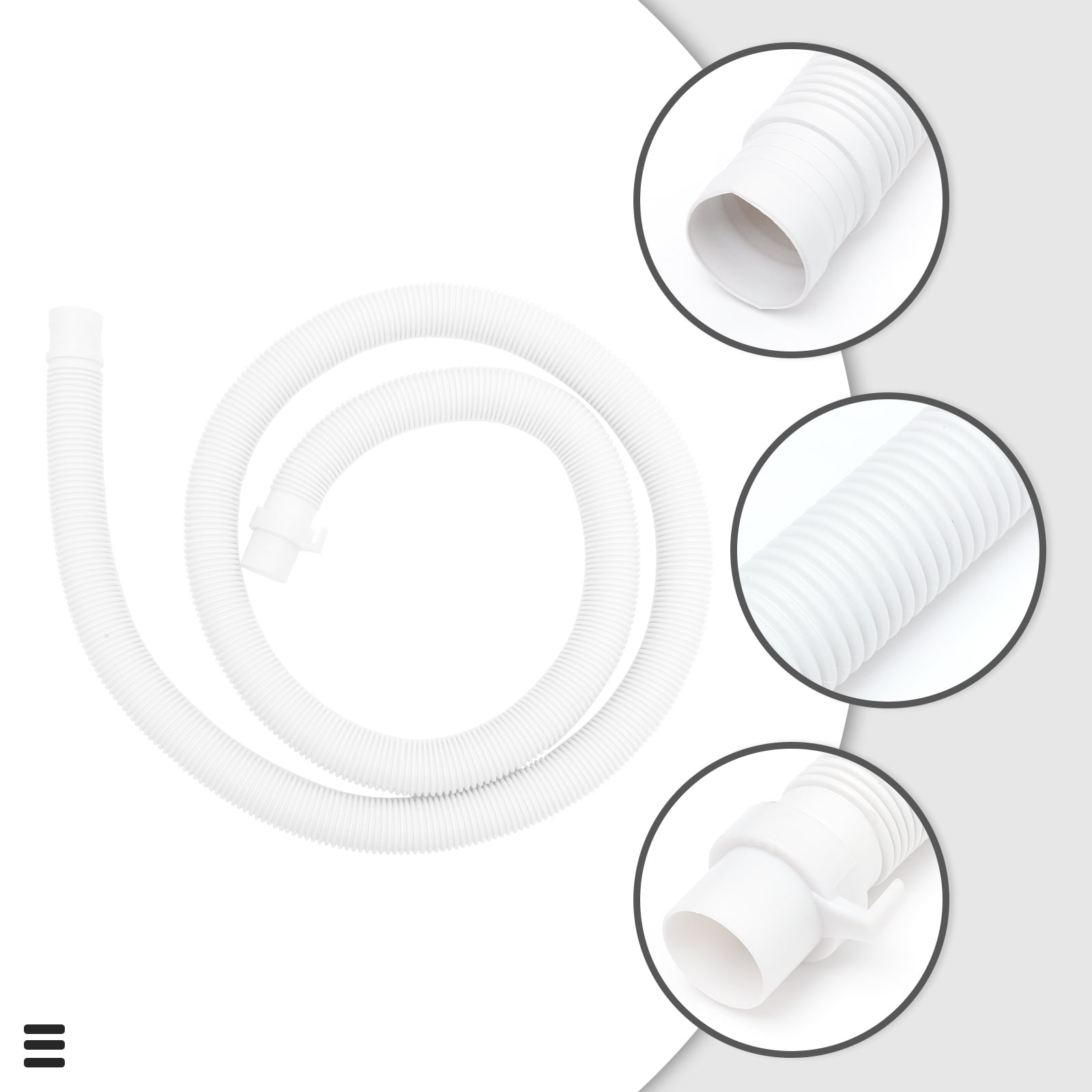 HEMOTON 1 Set Plastic Washing Machine Hose Washing Machine Drain Hose ...