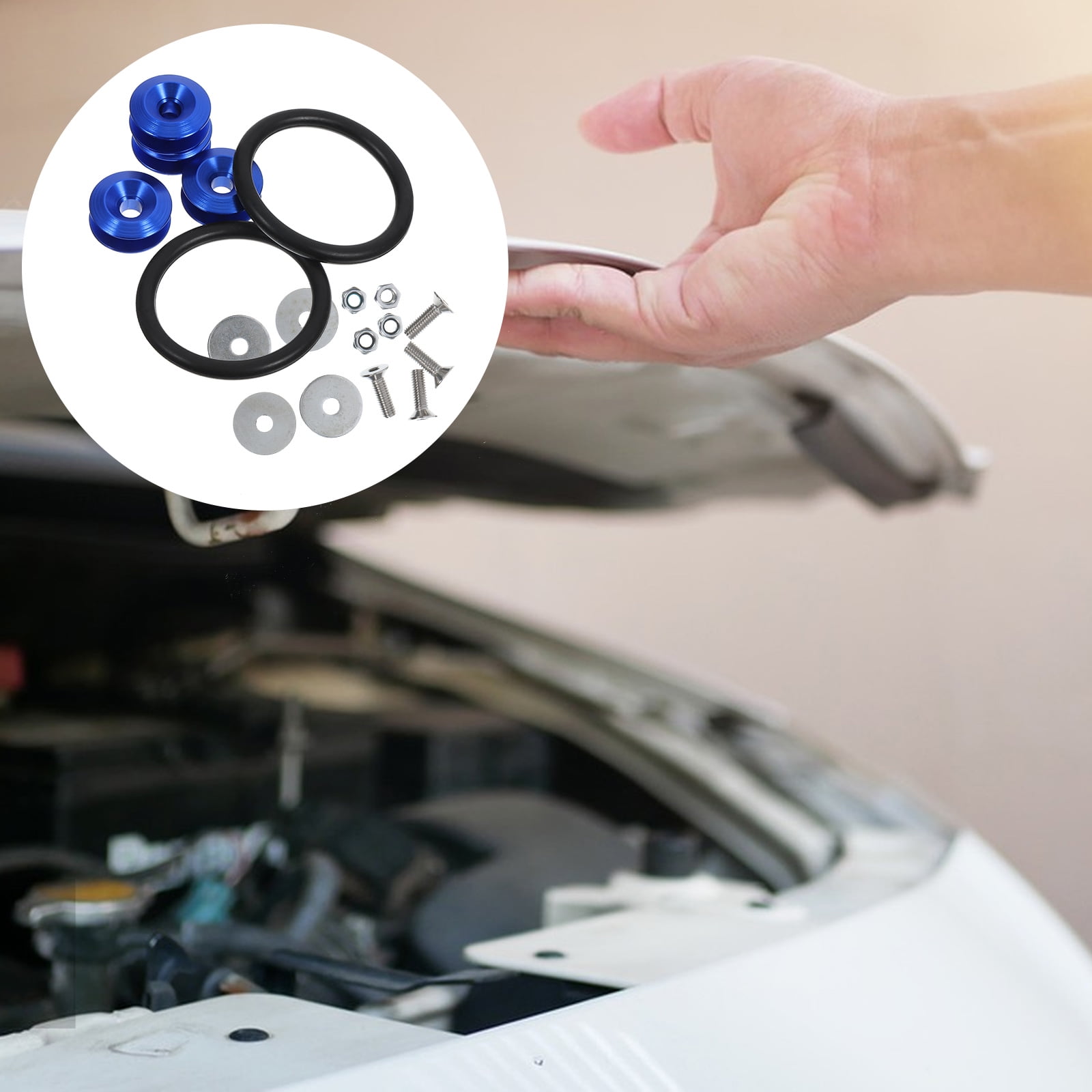 HEMOTON 1 Set Quick Release Fasteners Kit Car Bumper Washers Bumper ...