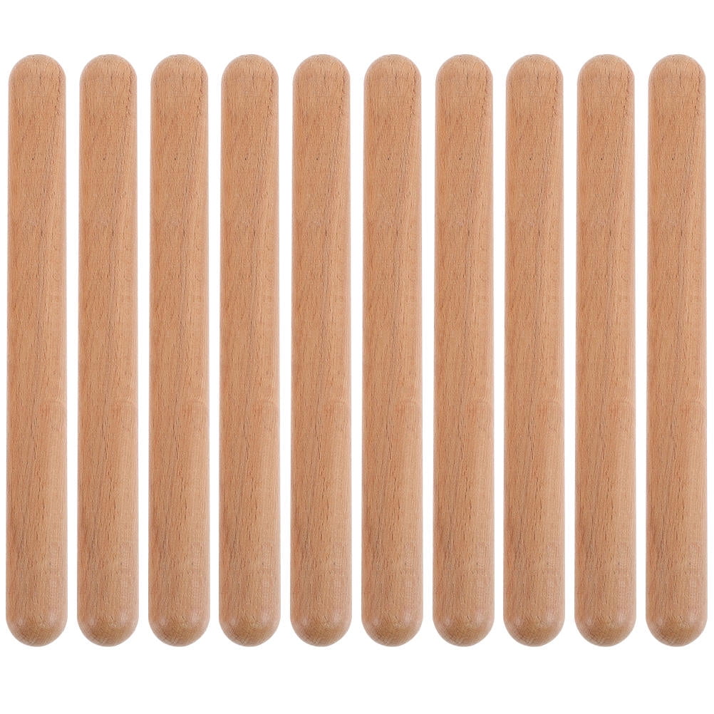 ORDDIART Wood Rhythm Sticks 12Pcs 7.9In Child Friendly Educational Tool ...