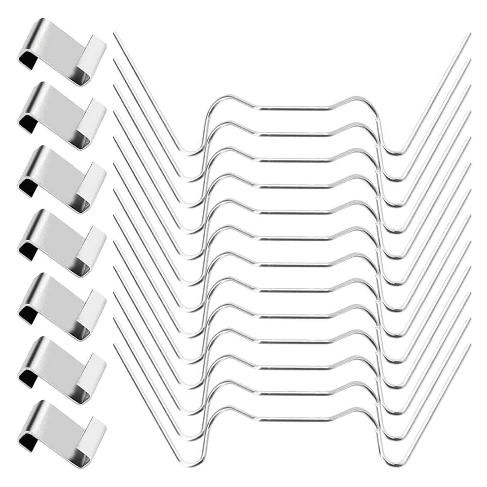 HEMOTON 1 Set Stainless Steel Clamp For Greenhouse Stainless Steel Clip ...