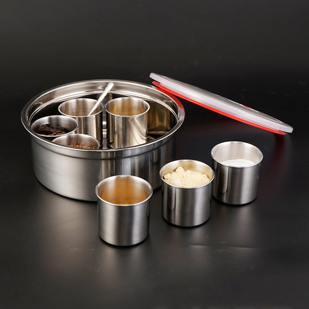 HEMOTON 1 Set Stainless Steel Condiment Container Sugar Container ...