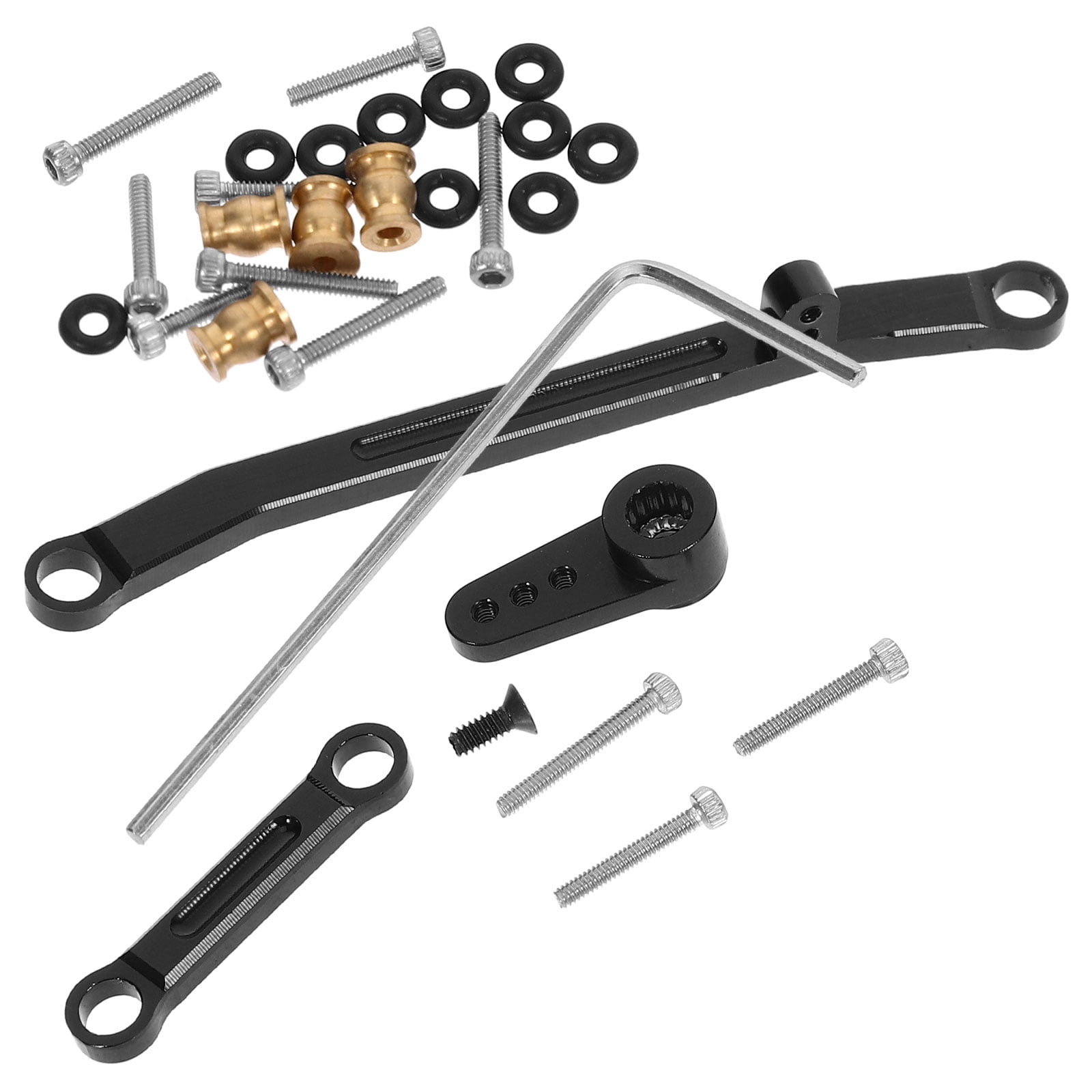 HEMOTON 1 Set Steering Linkage Rod Kit Set Rc Car Toy Replacement ...