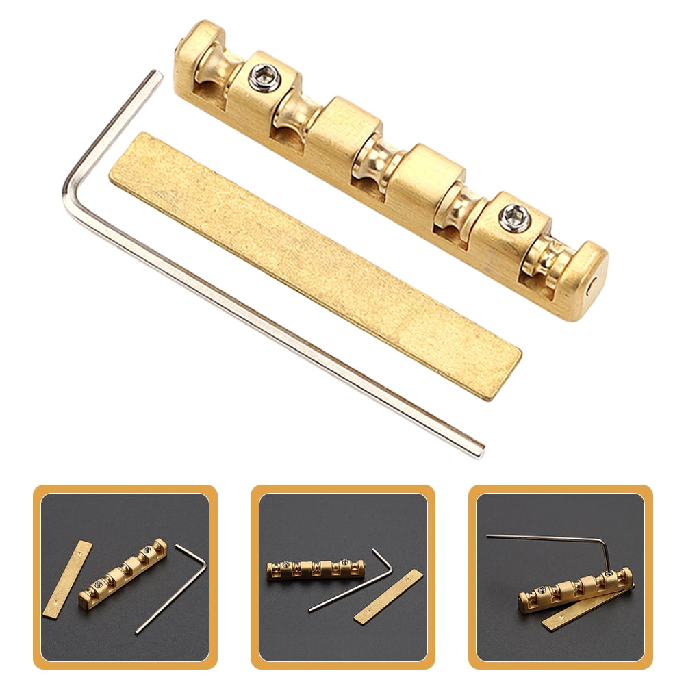 HEMOTON 1 Set of Brass Stringed Instrument Bridge Nut Instrument ...