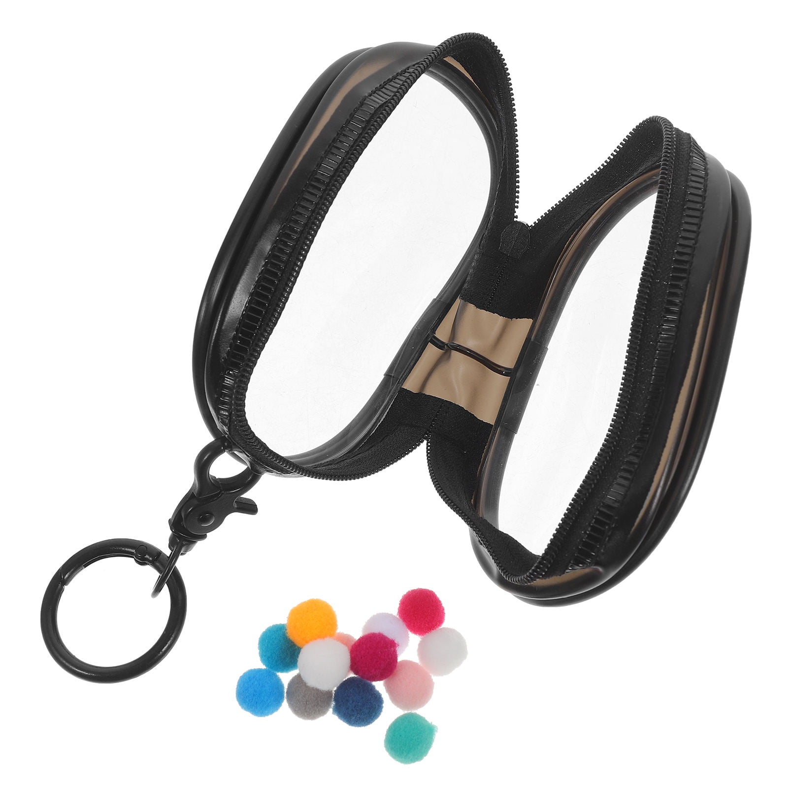 HEMOTON 1 Set of Clear Figure Display Bag with Keychain Zipper Clear ...