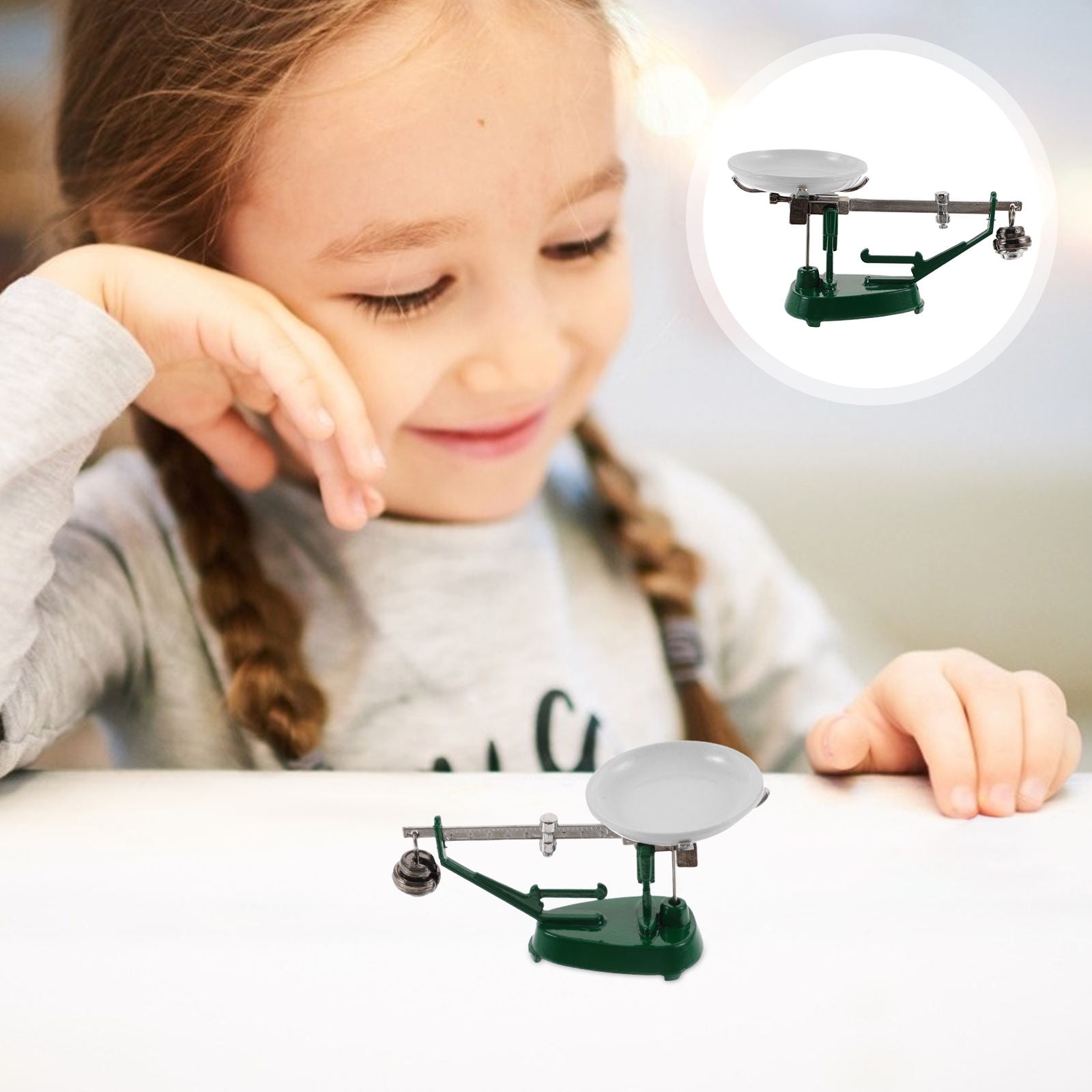 HEMOTON 1 Set of Doll House Layout Prop Miniature Retro Balance Scale ...