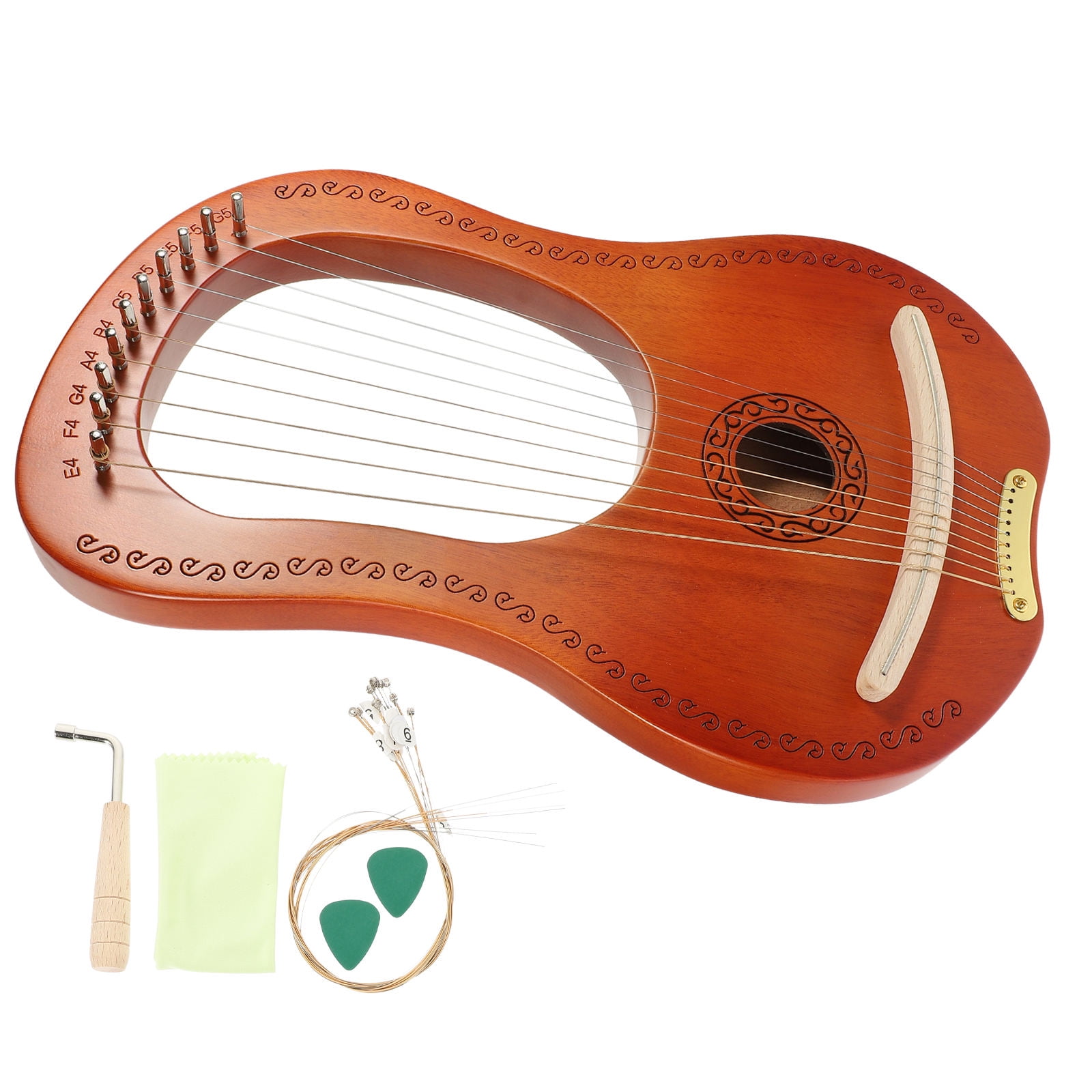 HEMOTON 1 Set of Harp Lyre Harp Ancient Style Lyre Harp 10 Strings ...