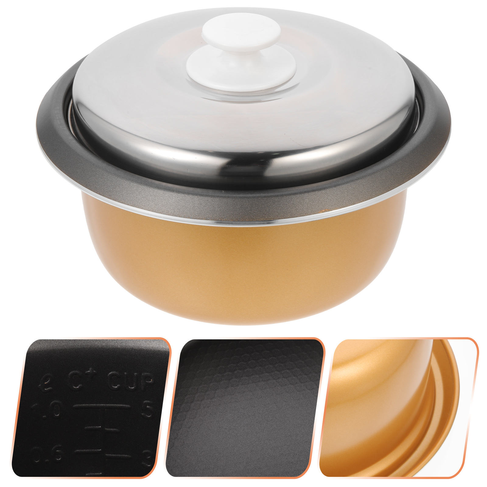 HEMOTON 1 Set of Household Cooker Inner Aluminum Alloy Inner Pot ...