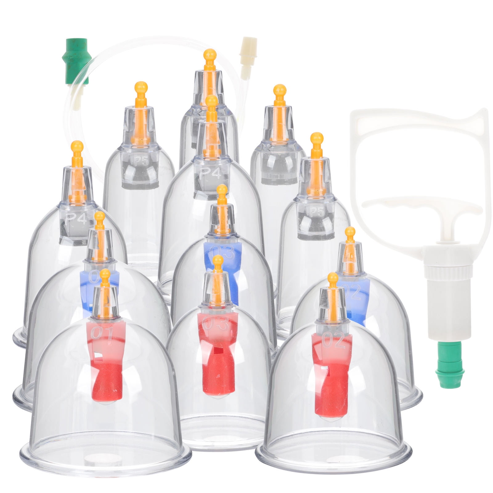 HEMOTON 1 Set Salon Cupping Tool Transparent Abs Cupping Kit For Beauty ...