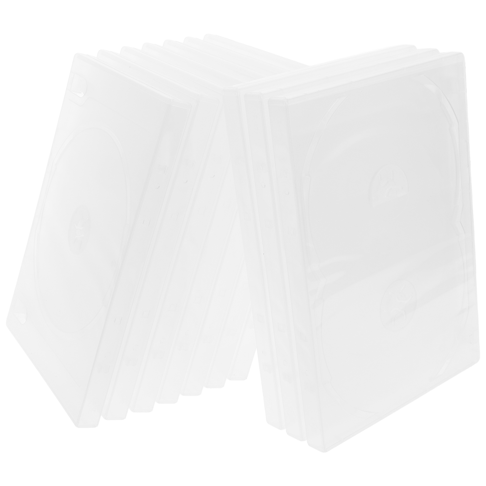 HEMOTON 10 Pcs CD Disc Case Pretty Storage Boxes Travel Transparent ...