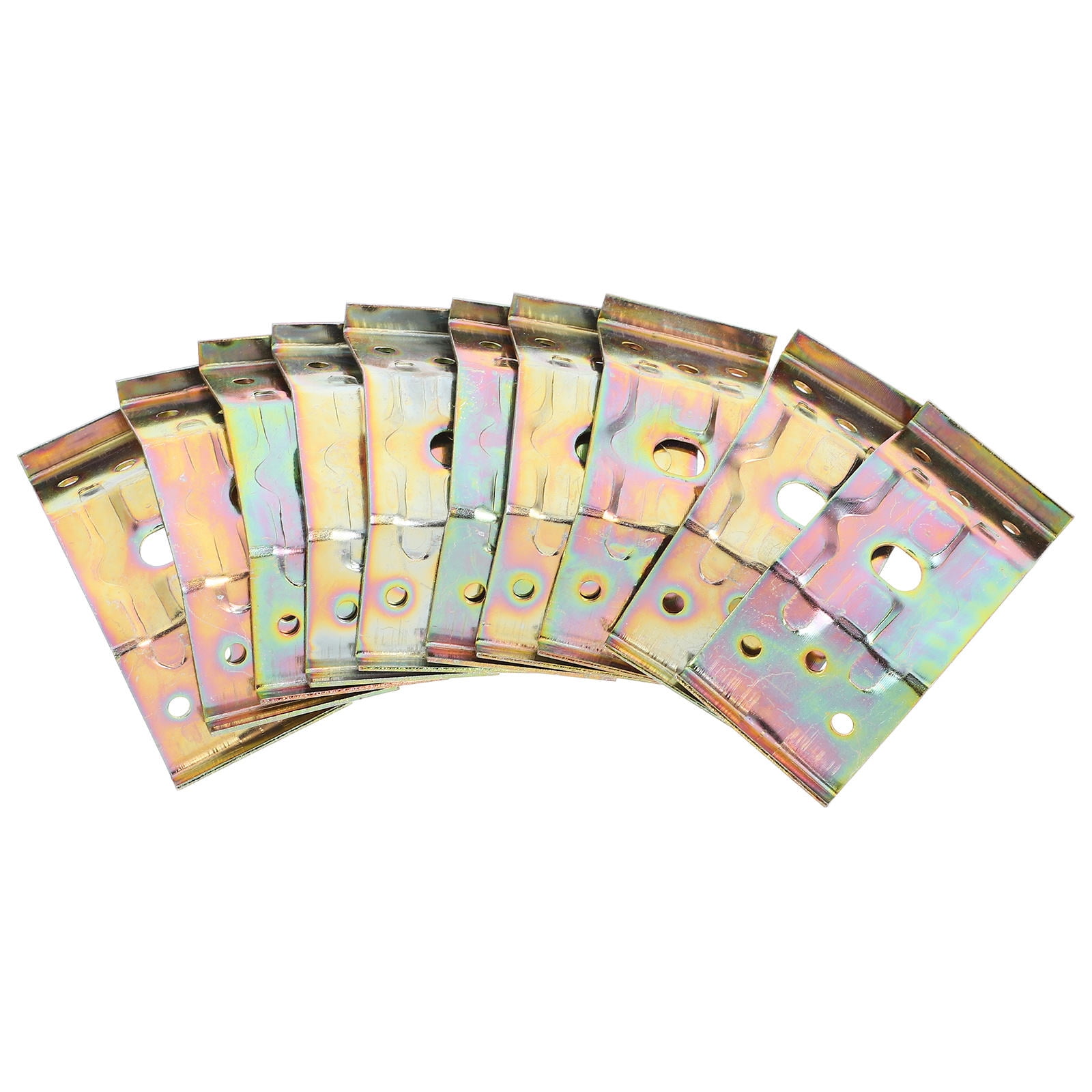 10pcs Metal Corner Brackets L Shape Table Chair Bow Plug Shelf Brace ...