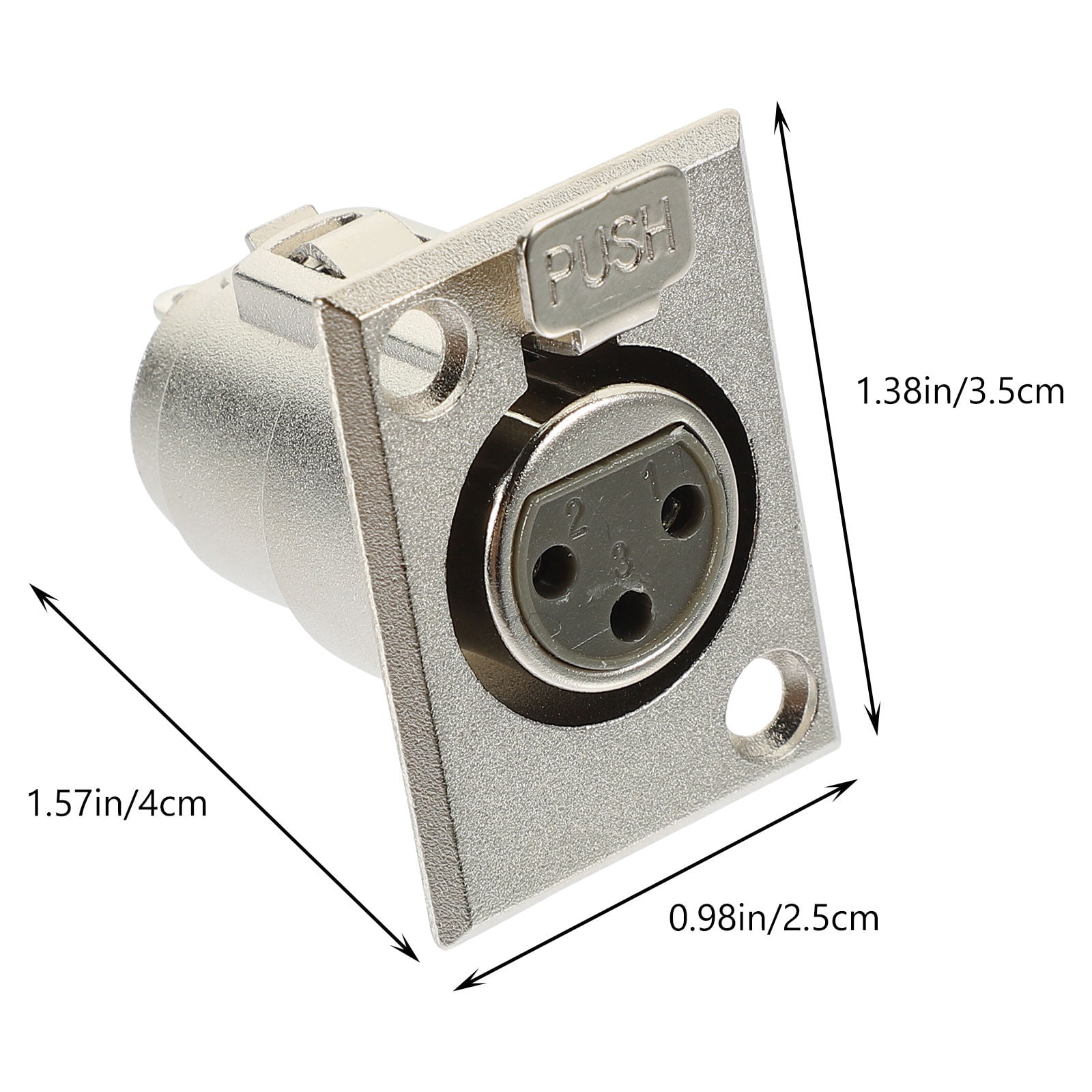 HEMOTON 10 Pcs Microphone Jack Audio Connector DIY 3-pin Panel Socket ...