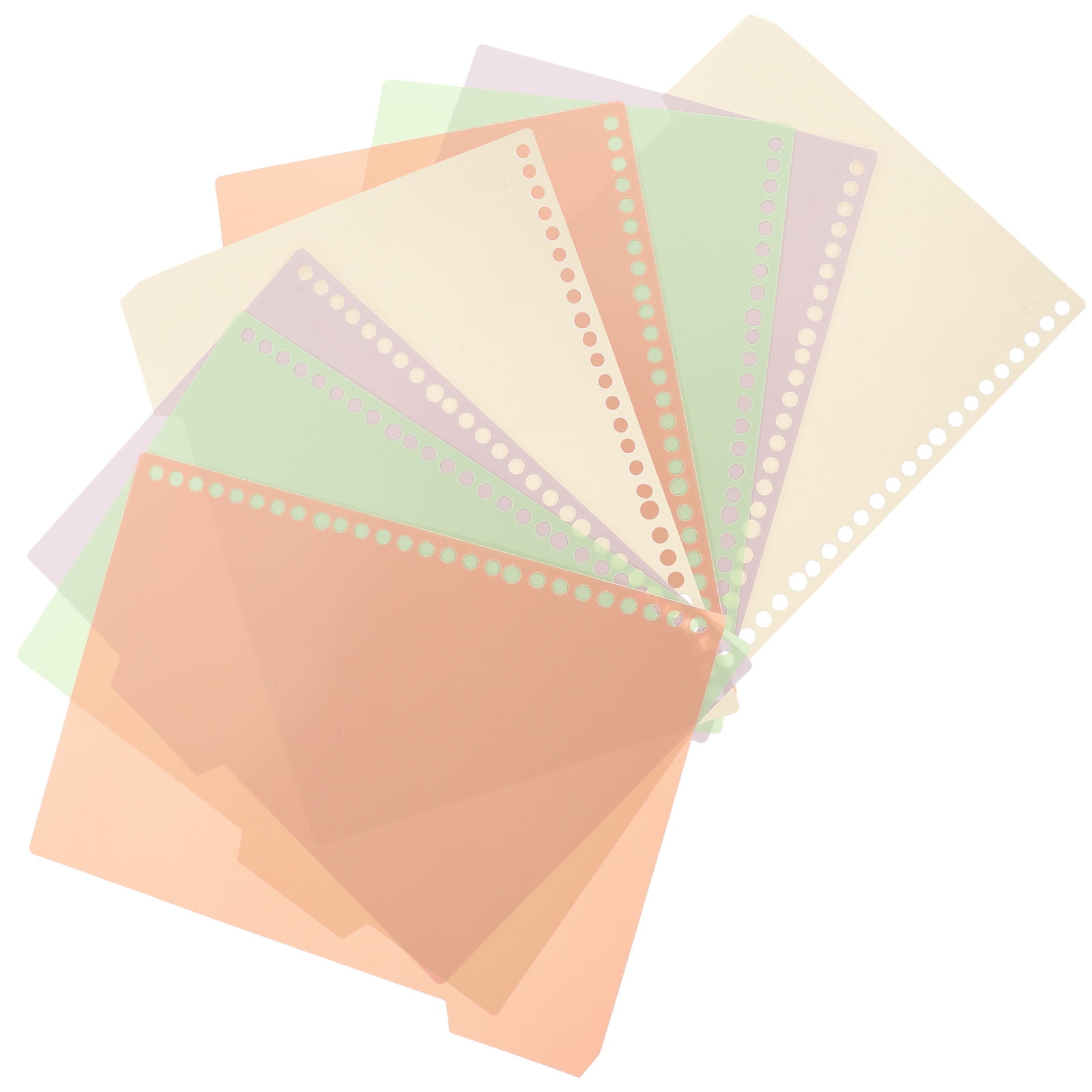 HEMOTON 10-Pack Pastel Notepad Divider Tabs for Paper Binder Lever Arch ...