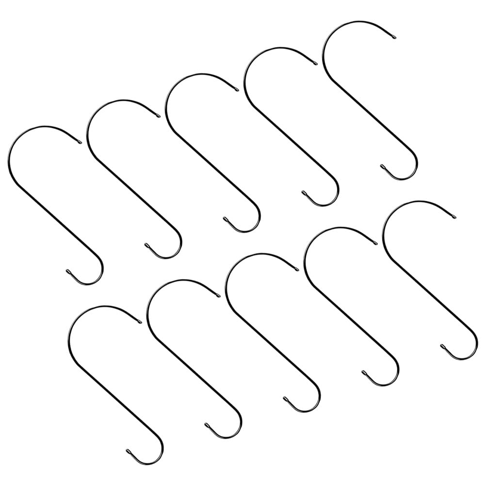 HEMOTON 10 Pcs Plant Extension Hooks Metal Hanger Bird Feeders outside ...