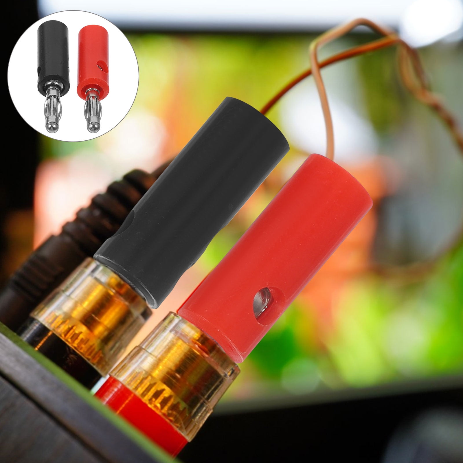 HEMOTON 10 Pcs Plug Connector Banana for Amplifier Wire Plugs Speaker ...
