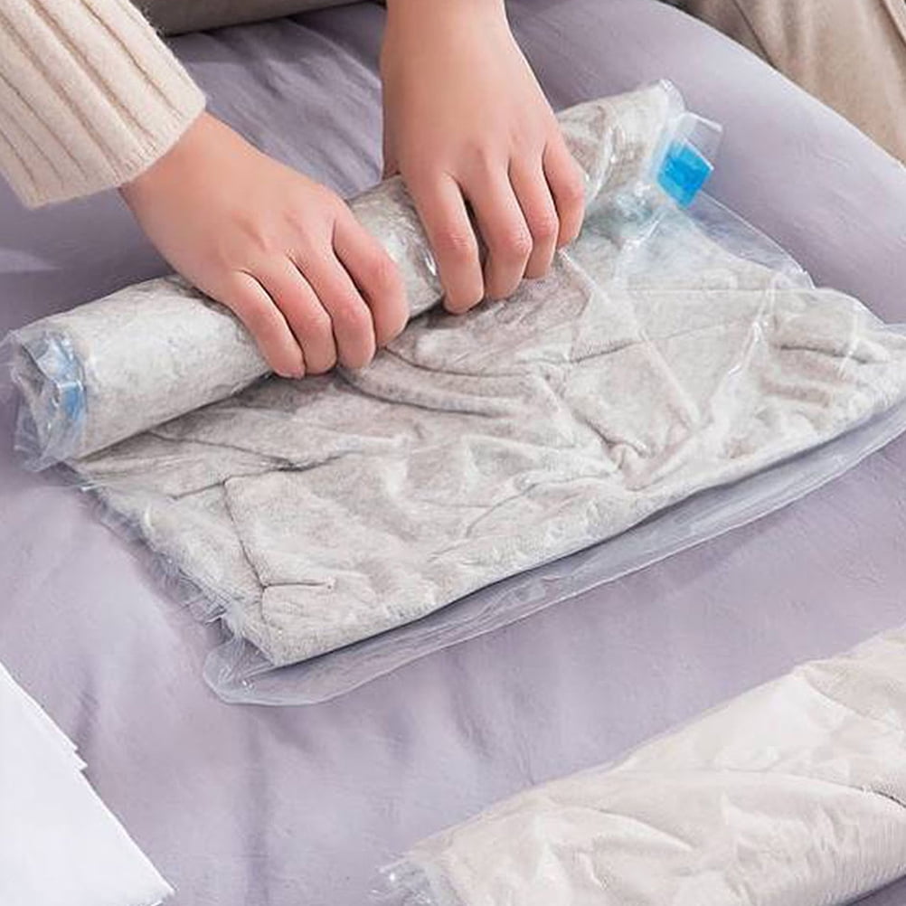 HEMOTON 10 Pcs Vacuum Compression Bag Sealer Bags Clothes Storage ...