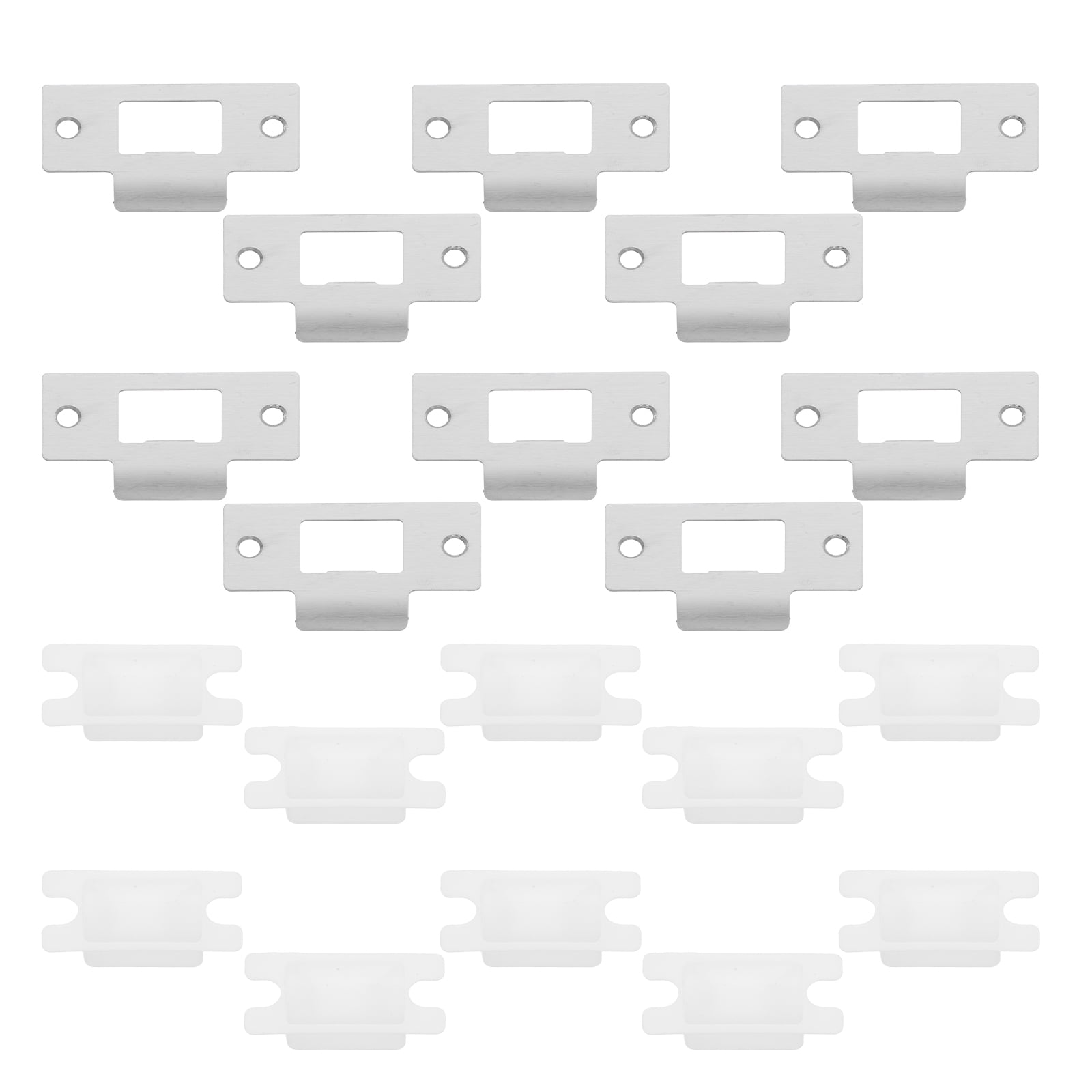 SOPOTUTU Door Latch Strike Plate Multi Locks 10 Sets - Walmart.com