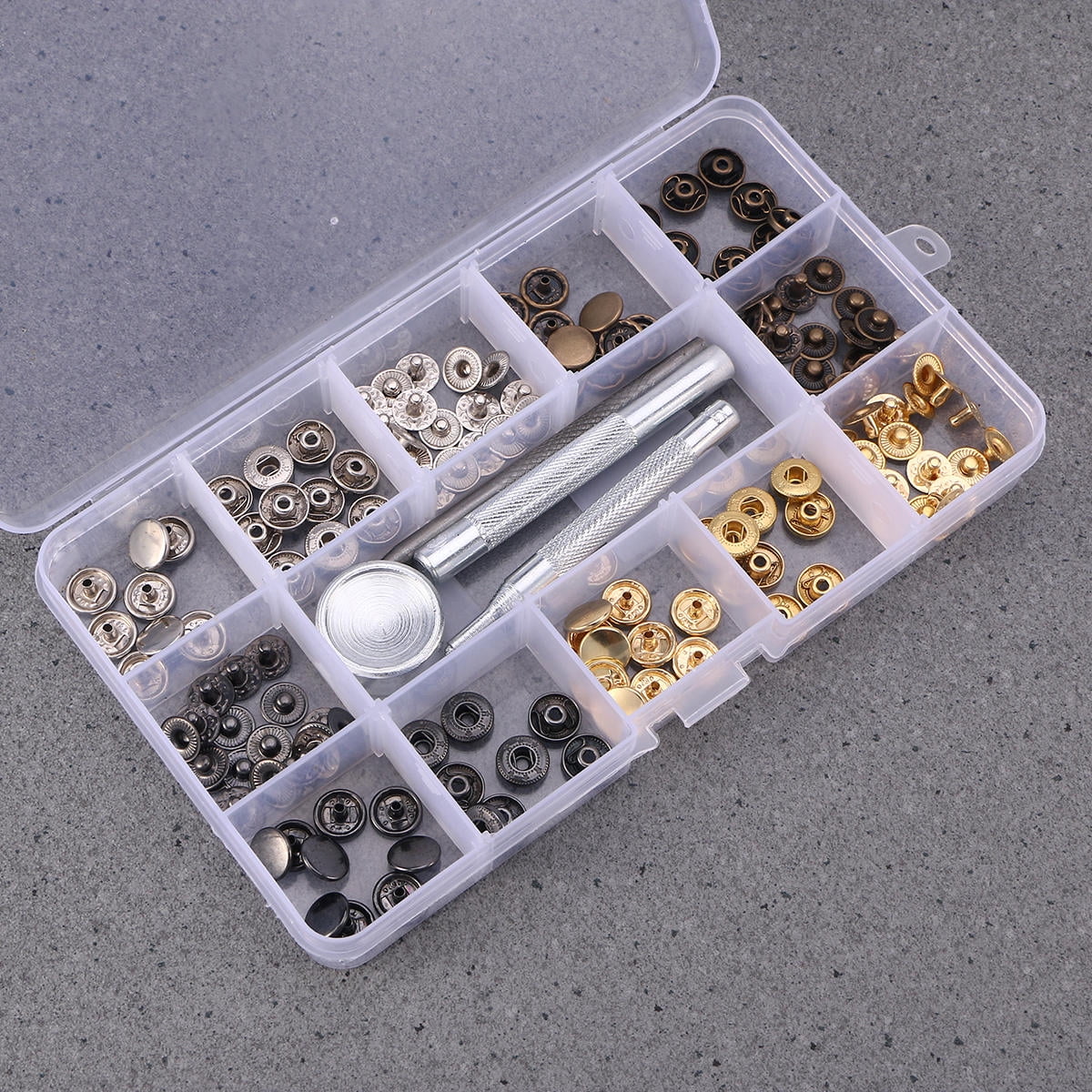 HEMOTON 10 Sets Tool Snap Buttons Metal Snap Button Functional Snaps 17 ...