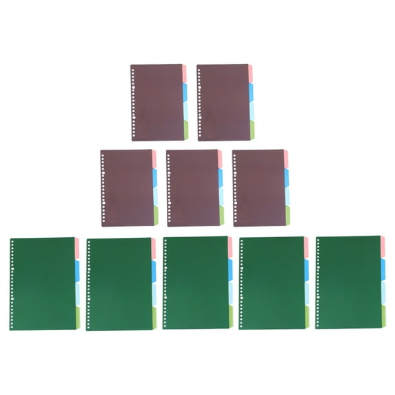 HEMOTON 10 Sets of Office Binder Dividers Convenient Notebook Dividers ...