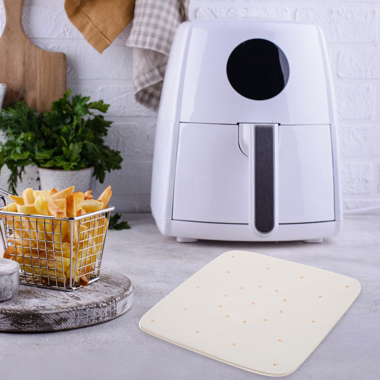 HEMOTON 100 Pcs Cooking Oven Oil Packing Paper Non-stick Liners for Air ...