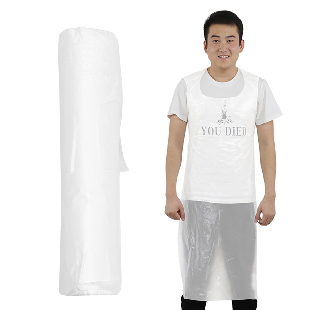 HEMOTON 100 Pcs Unisex Hairdressing Cape Aprons for Haircut and Washing ...