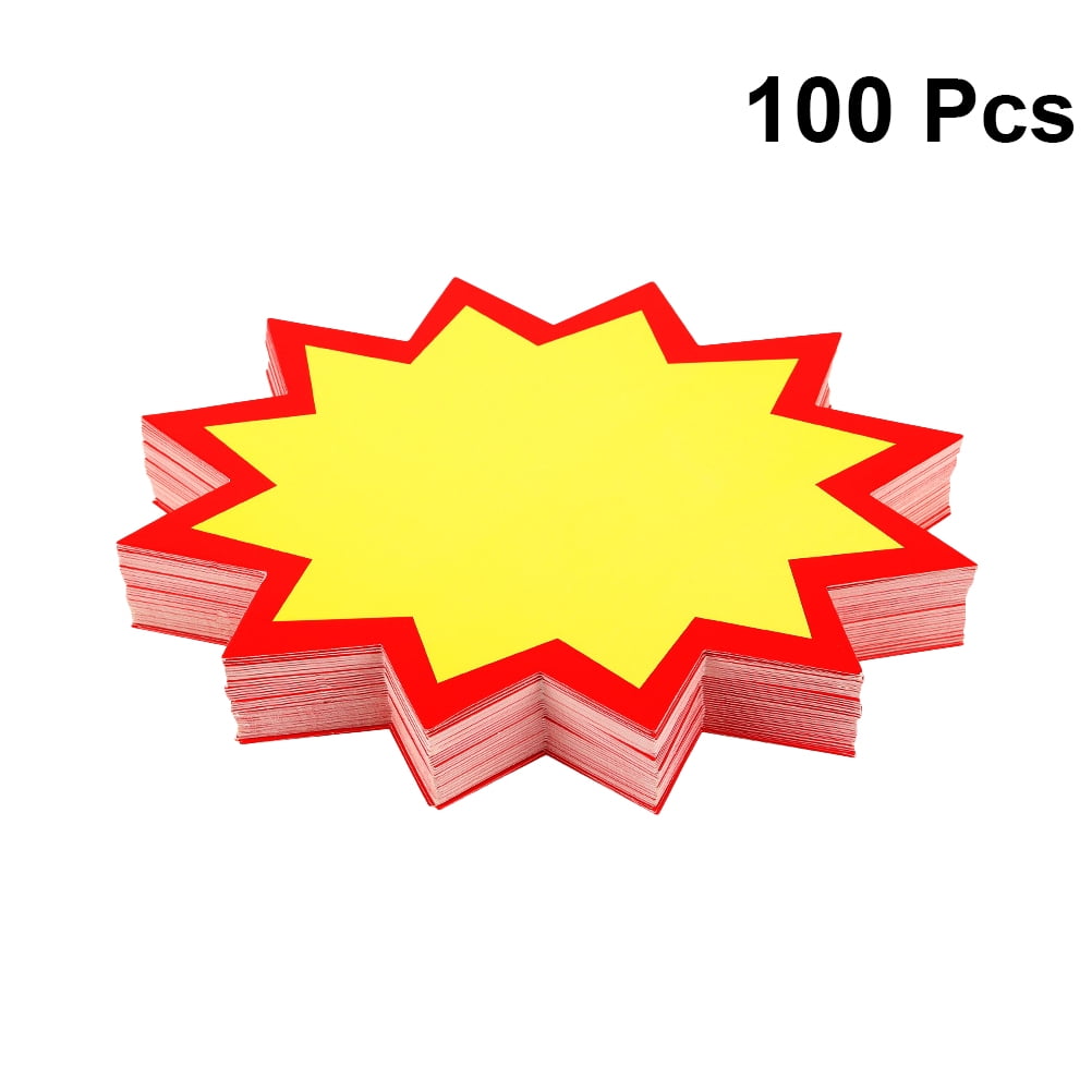 HEMOTON 100 Pcs Retail Tags Price Tag Grocery Shop Practical Paper Tags ...