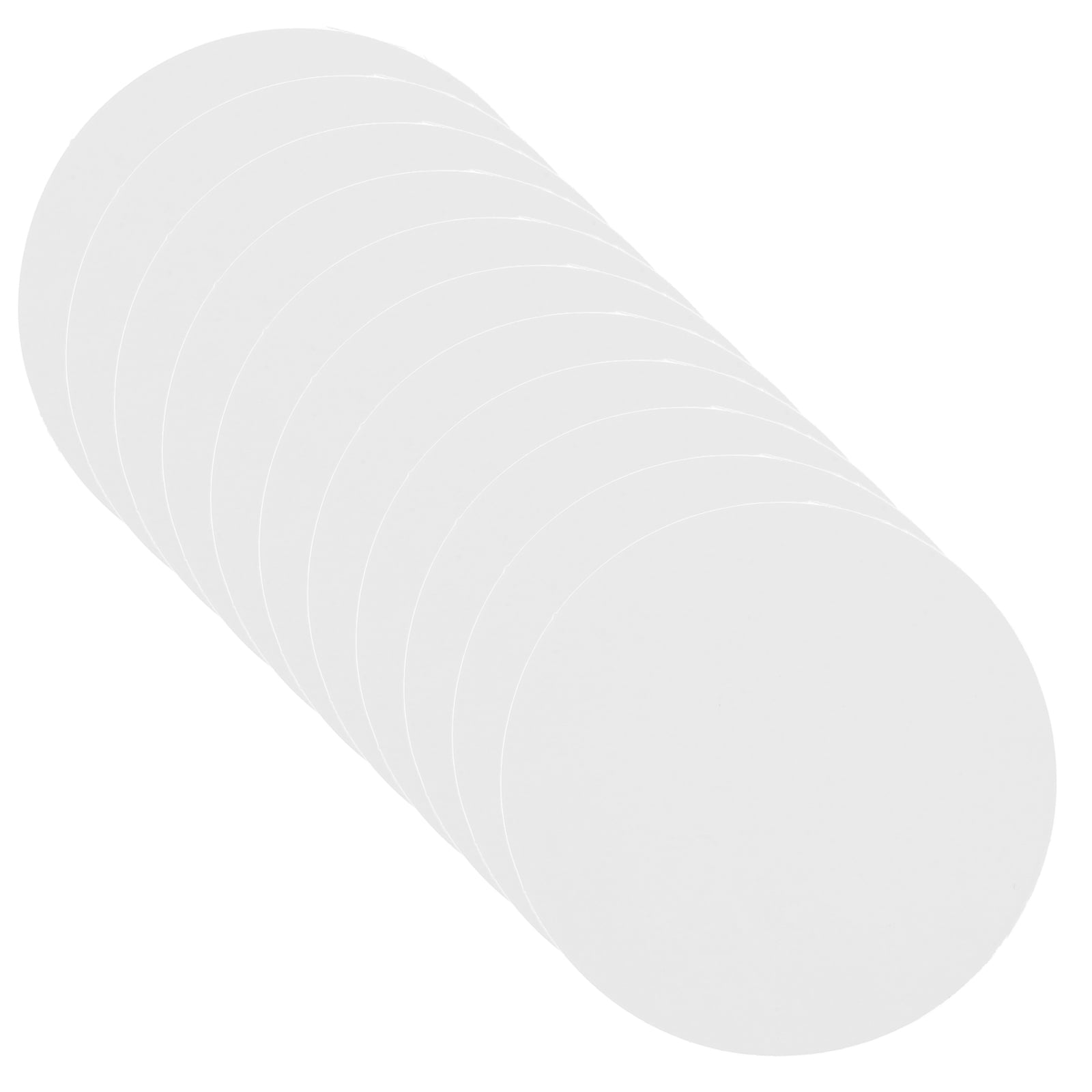 HEMOTON 100 Sheets Mini Blank Paper Badge Papers Round Office White ...