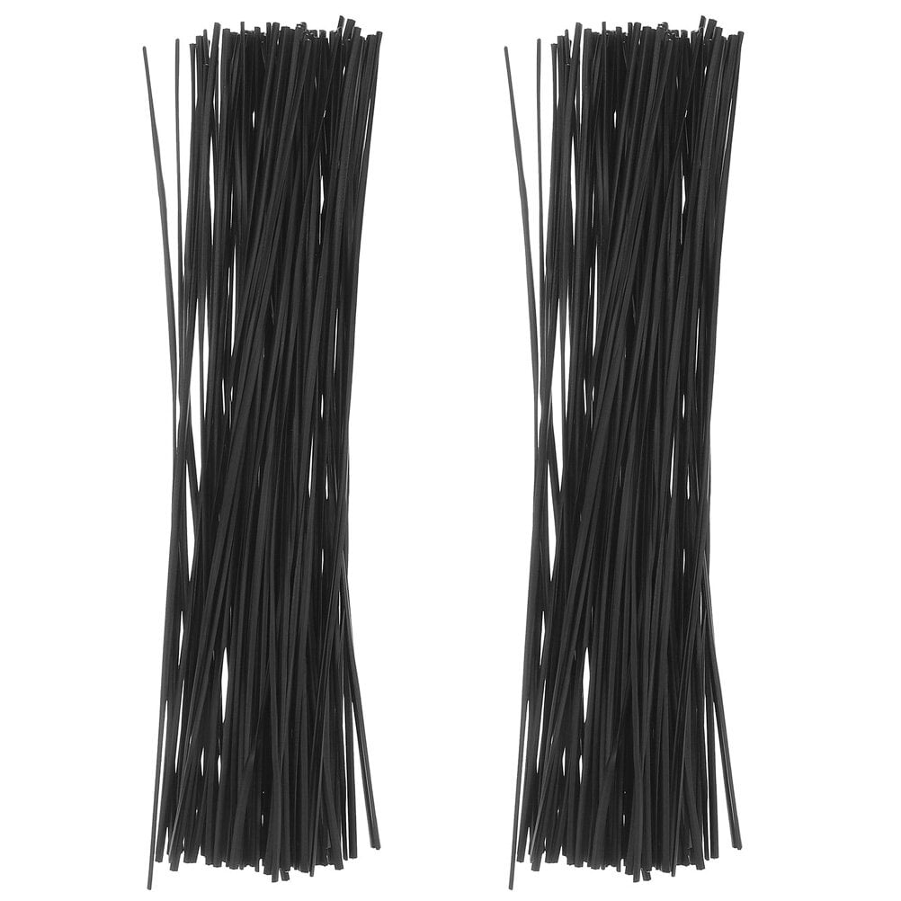 HEMOTON 1000 Pcs Gardening Tree Ties Cable Wrap Bread Wire Coated Black ...