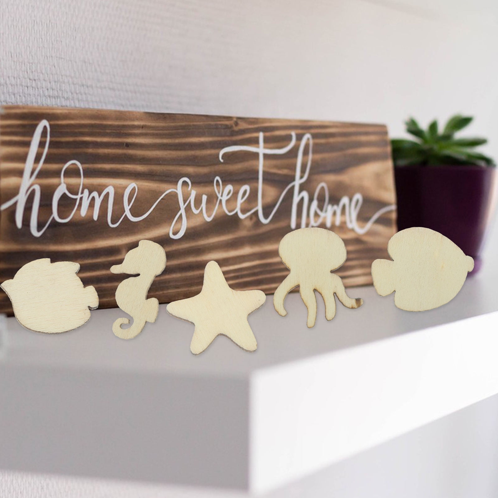 HEMOTON 100Pack Diy Button for Families New Cutouts and Decorations ...