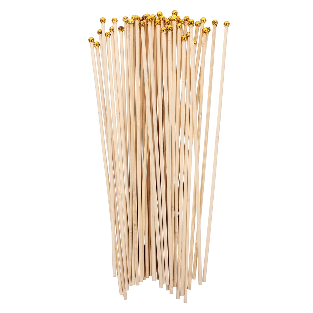 HEMOTON 100Pcs Flagpole for Flags Hand Waving Flag Sticks DIY Bamboo ...