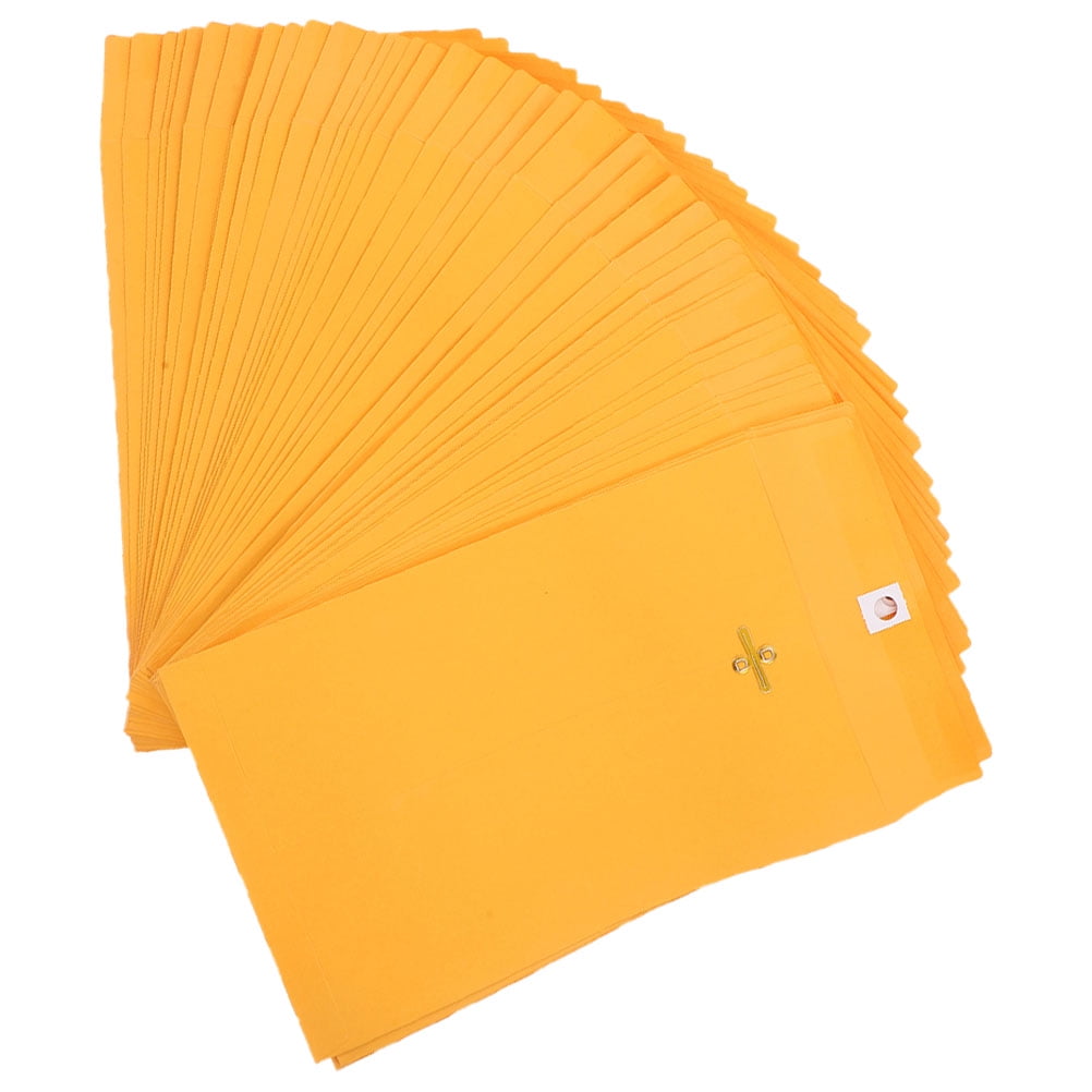 HEMOTON 100pcs Clasp Envelope Kraft Catalog Envelope With Clasps ...