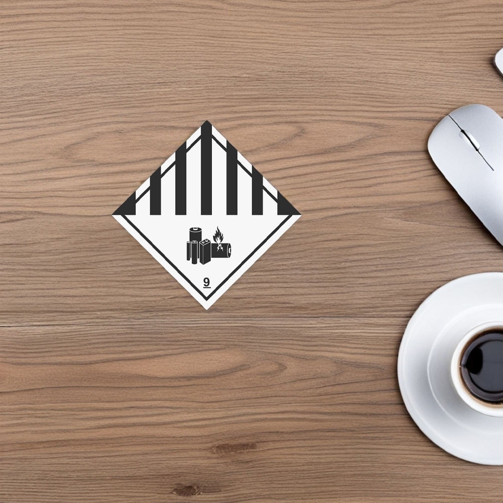 HEMOTON 100pcs Class Hazardous Material Adhesive Labels Warning ...