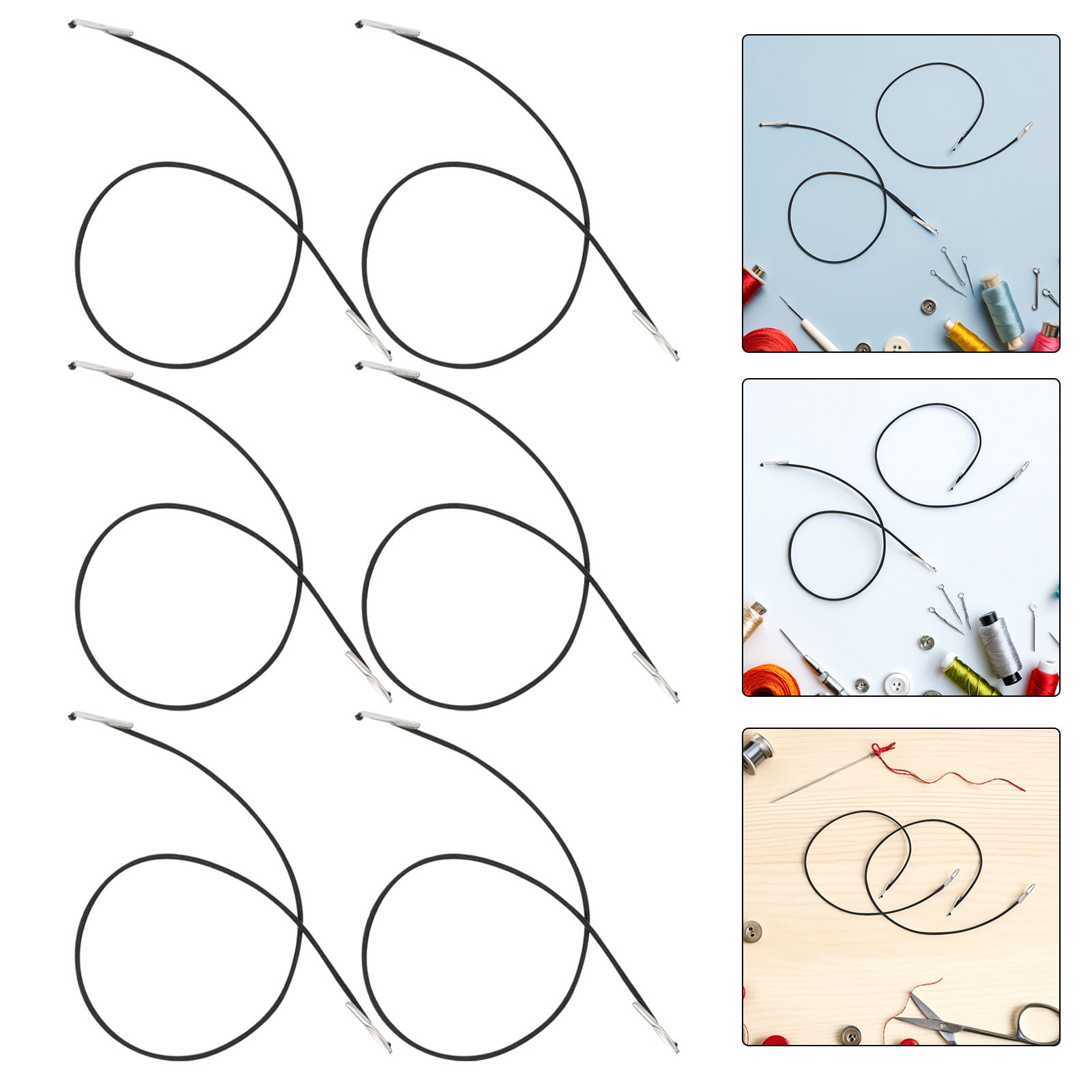 HEMOTON 100pcs Elastic String Elastic Barbed Cord Stretch Band with ...