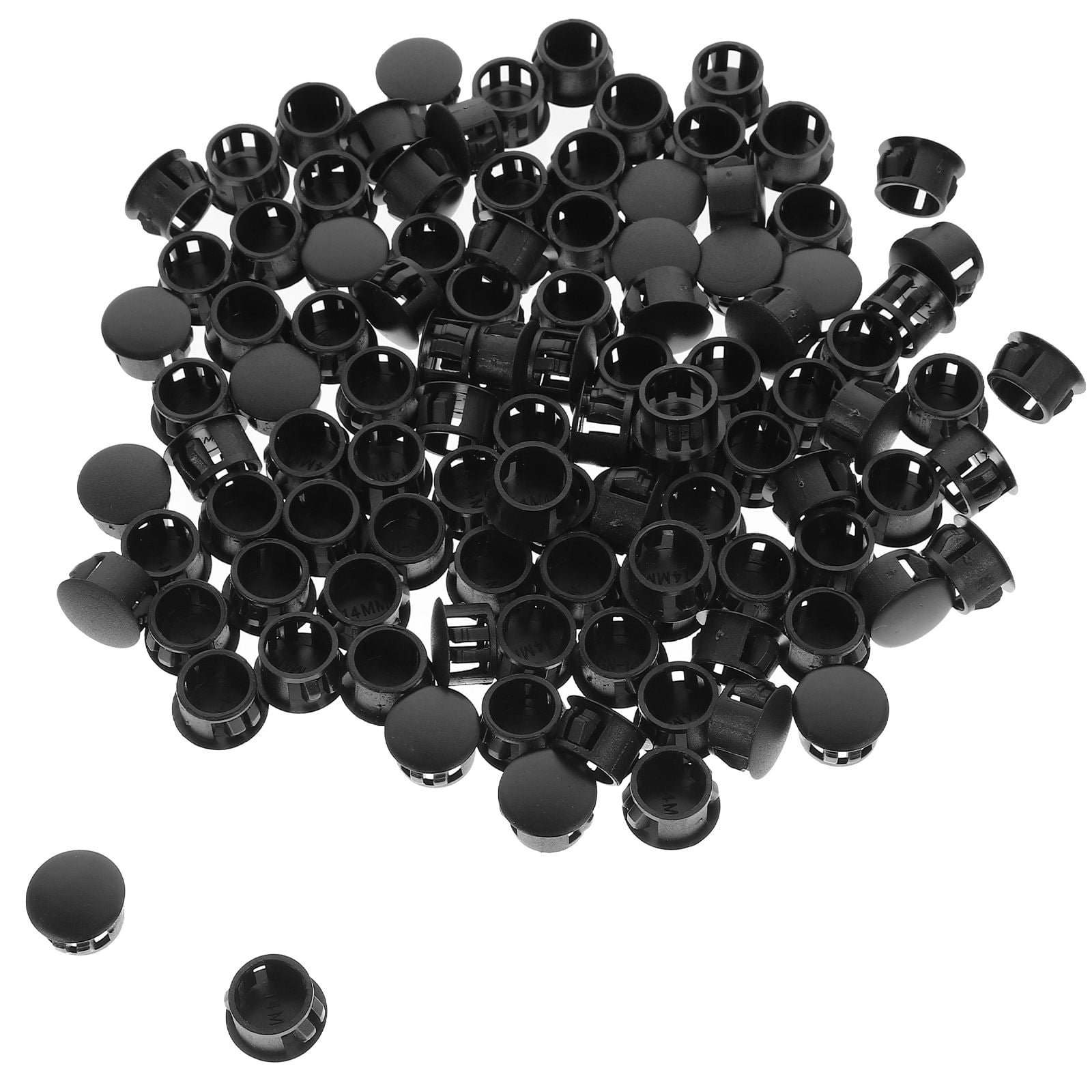 HEMOTON 100pcs Hole Plugs Plastic Locking Hole Plugs Panel Plugs ...