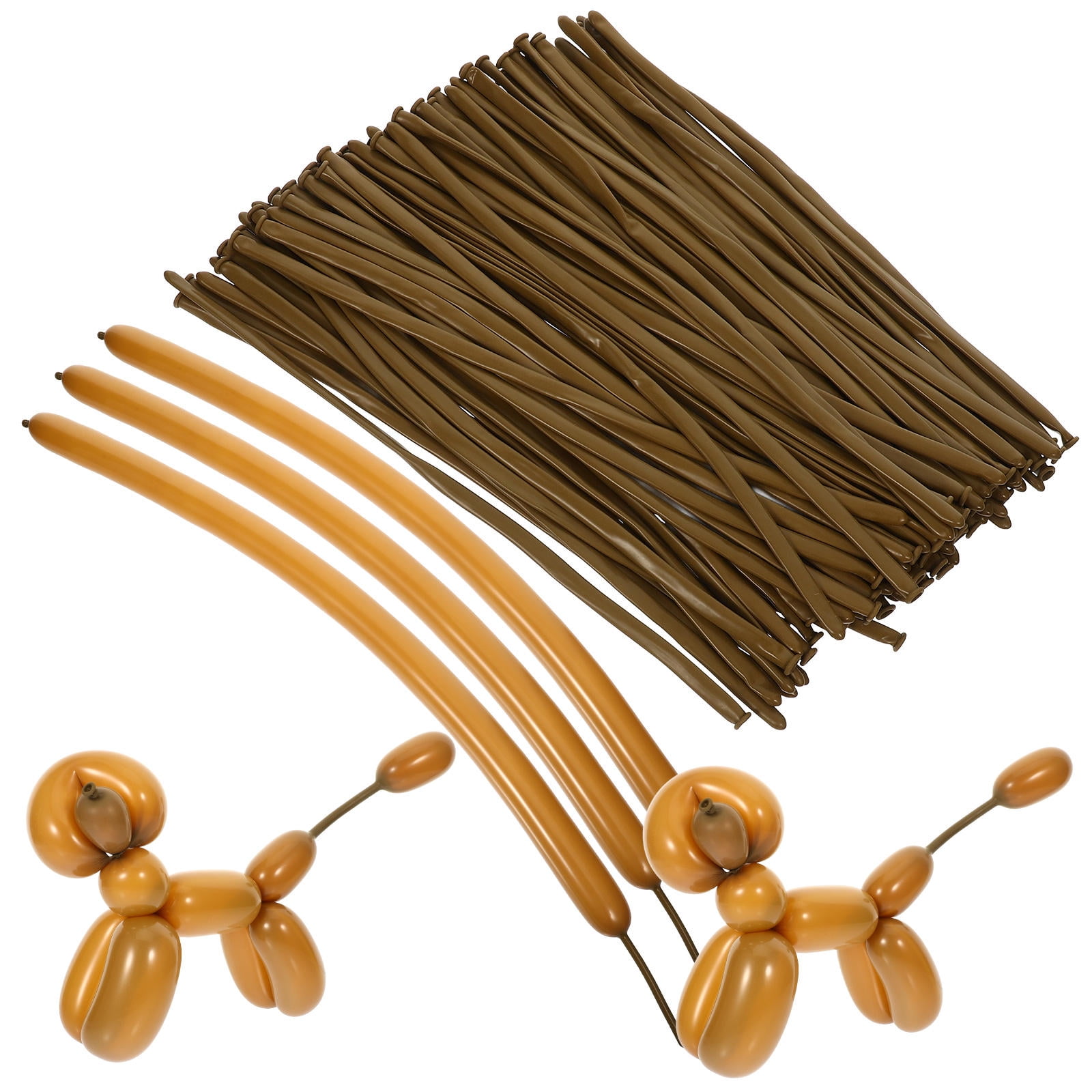 DEEPCRAFF Latex Long Balloons Khaki 100Pcs 12.3X0.4X0.4In - Walmart.com