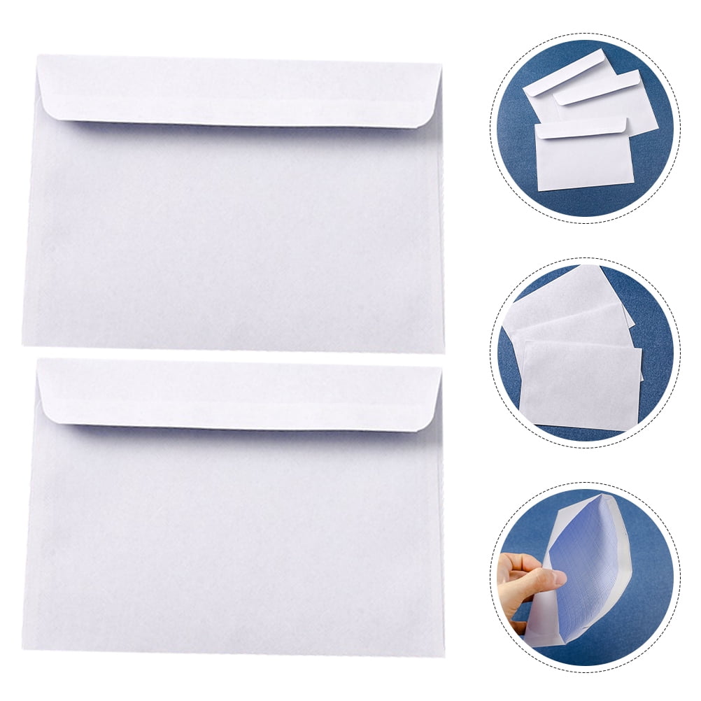 Hemoton 100-Pack Self-Sealing Privacy Envelopes for Business, Office ...